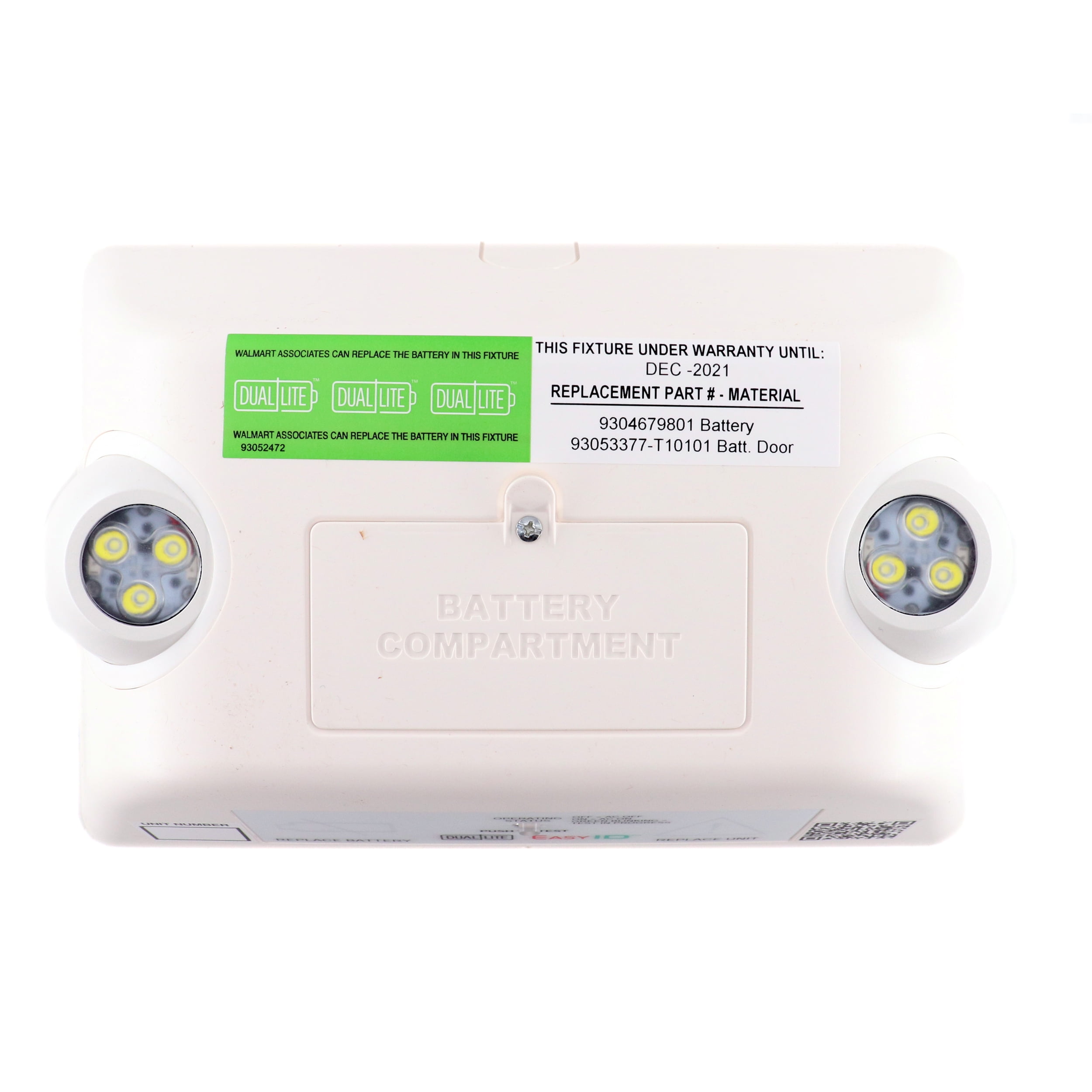 Dual-Lite ECHC6ID-WM Commercial LED Emergency Wall Light, 120/277V ...