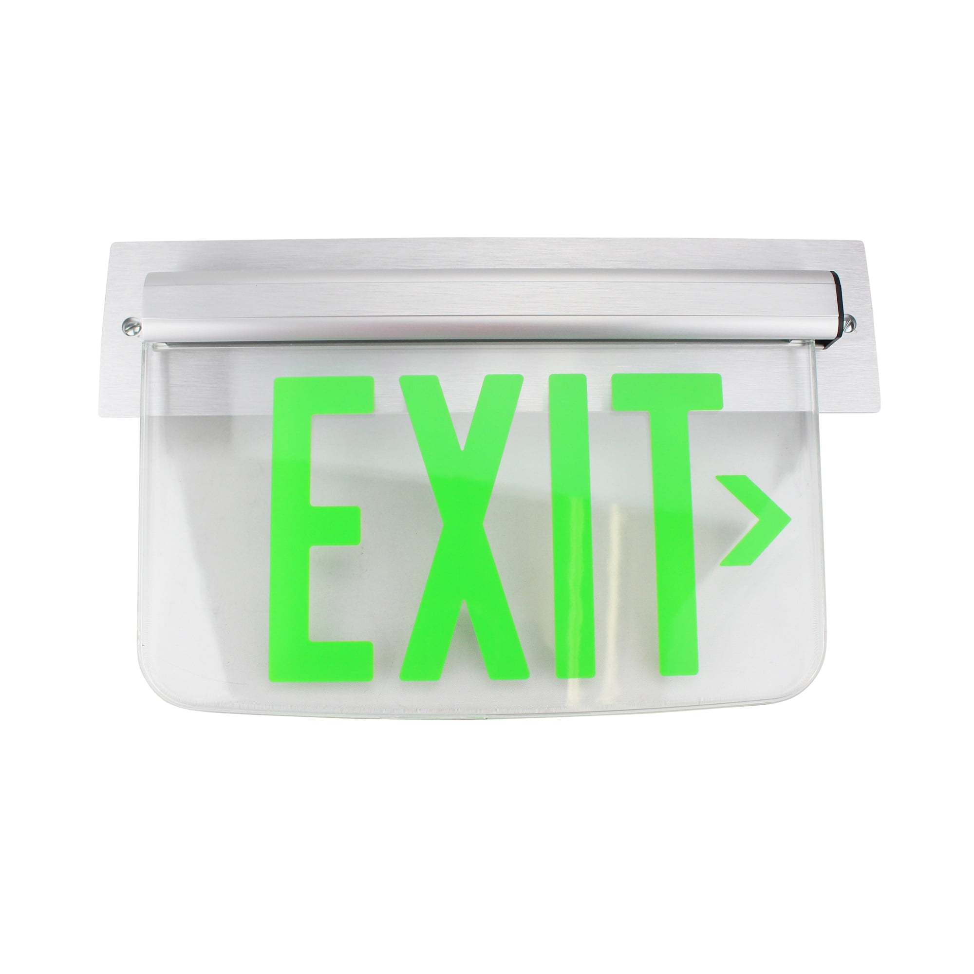 Dual Lite Hubbell Lewsgrna Le Series Edge-Lit Led Exit Sign, Wall Mount ...