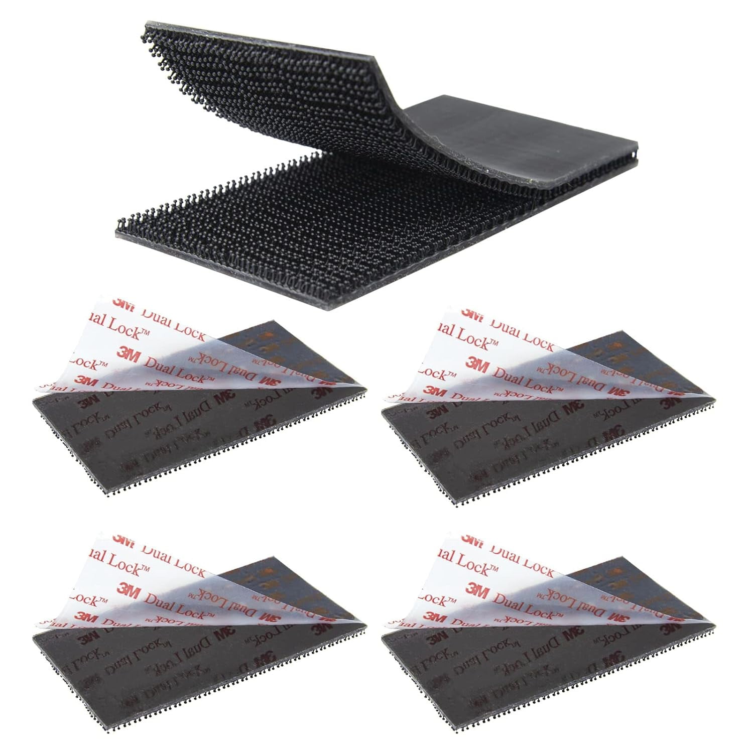 Dual Lock Fastener 2in x 4in 4pcs,Reclosable Interlocking Tape Heavy ...