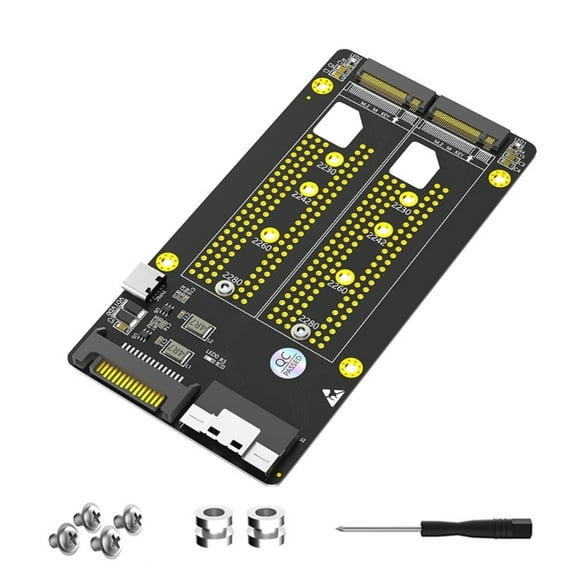 Dual M.2 NVME To SFF8654 8i Adapter Card,SATA Type C Power Supply ...