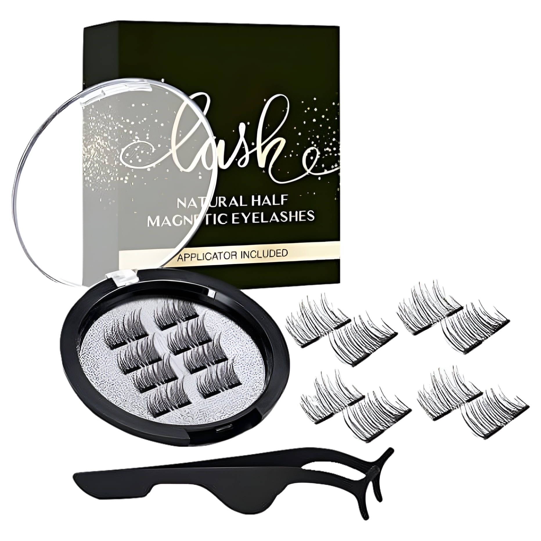 VASSOUL Half Lash Magnetic Eyelashes, 0.2mm Ultra Thin, Lightweight ...