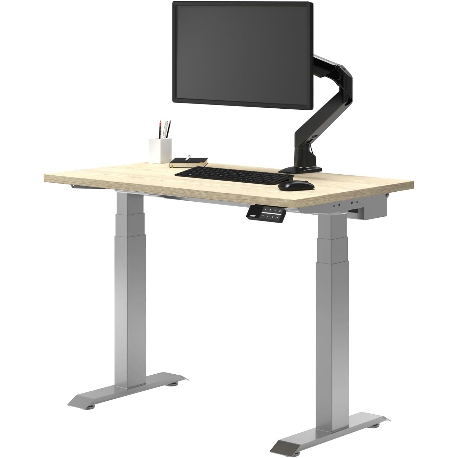 Dual Mini Sit Stand Desk - 32x20'' Electric Small Standing Desk - Dual ...