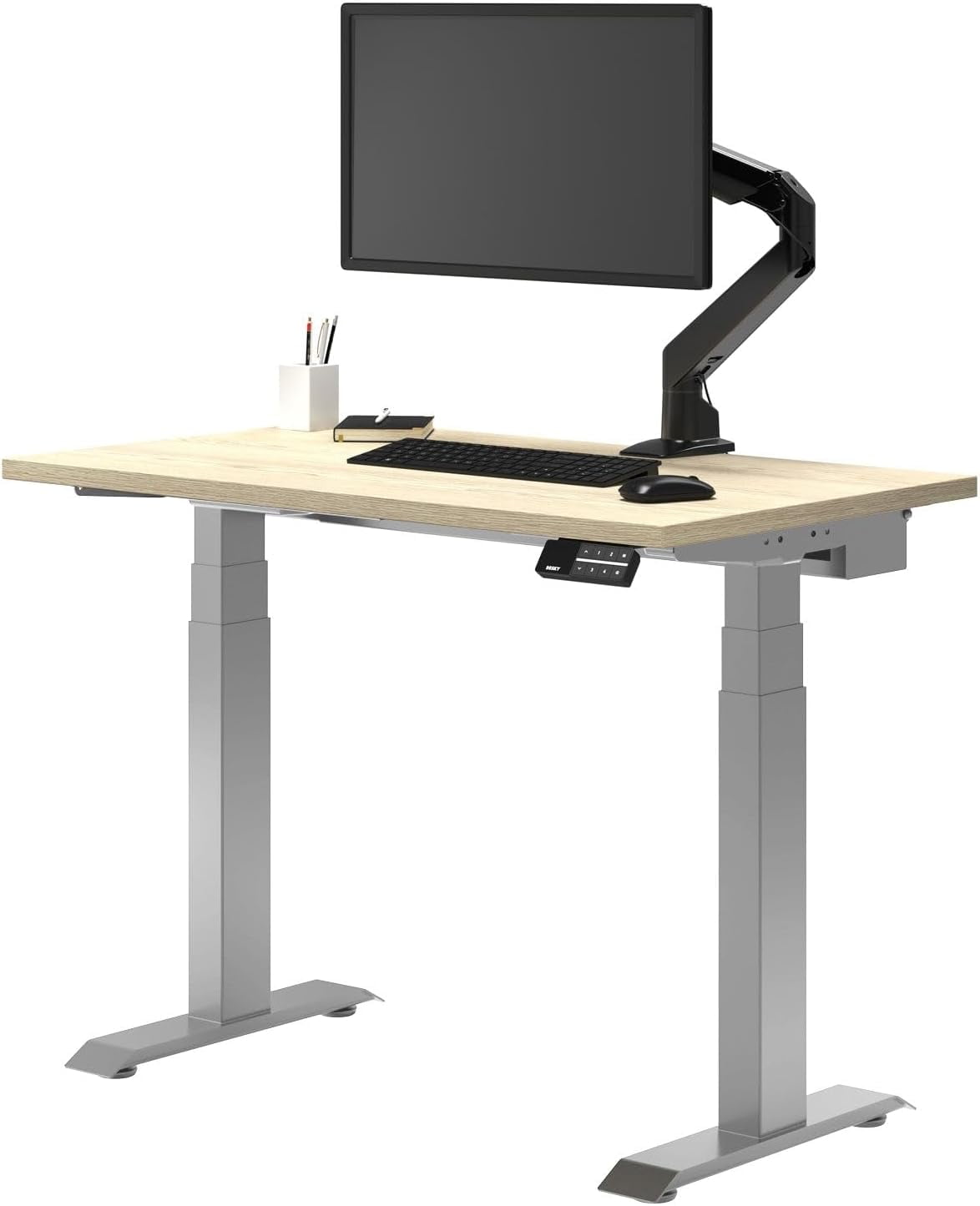 Dual Mini Sit Stand Desk - 32x20'' Electric Small Standing Desk - Dual ...