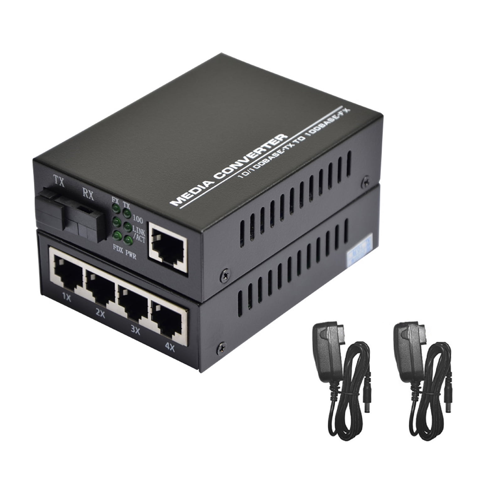 Dual-Mode 100Mbps Fiber Optic Media Converters for Extending Ethernet ...