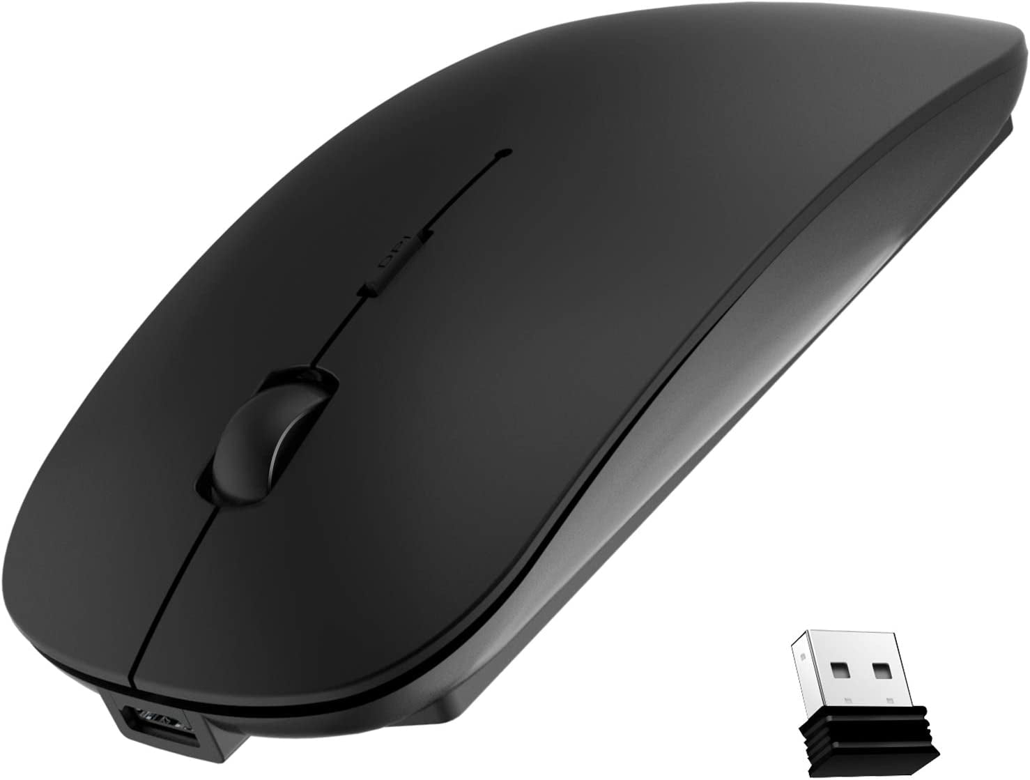 iAmotus Dual Mode Wireless Bluetooth Mouse, Slim, Rechargeable, Silent ...