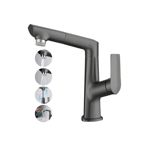 [ Dual Mode Drawing Faucet ] Hot And Cold Kitchen Bath Faucet ...