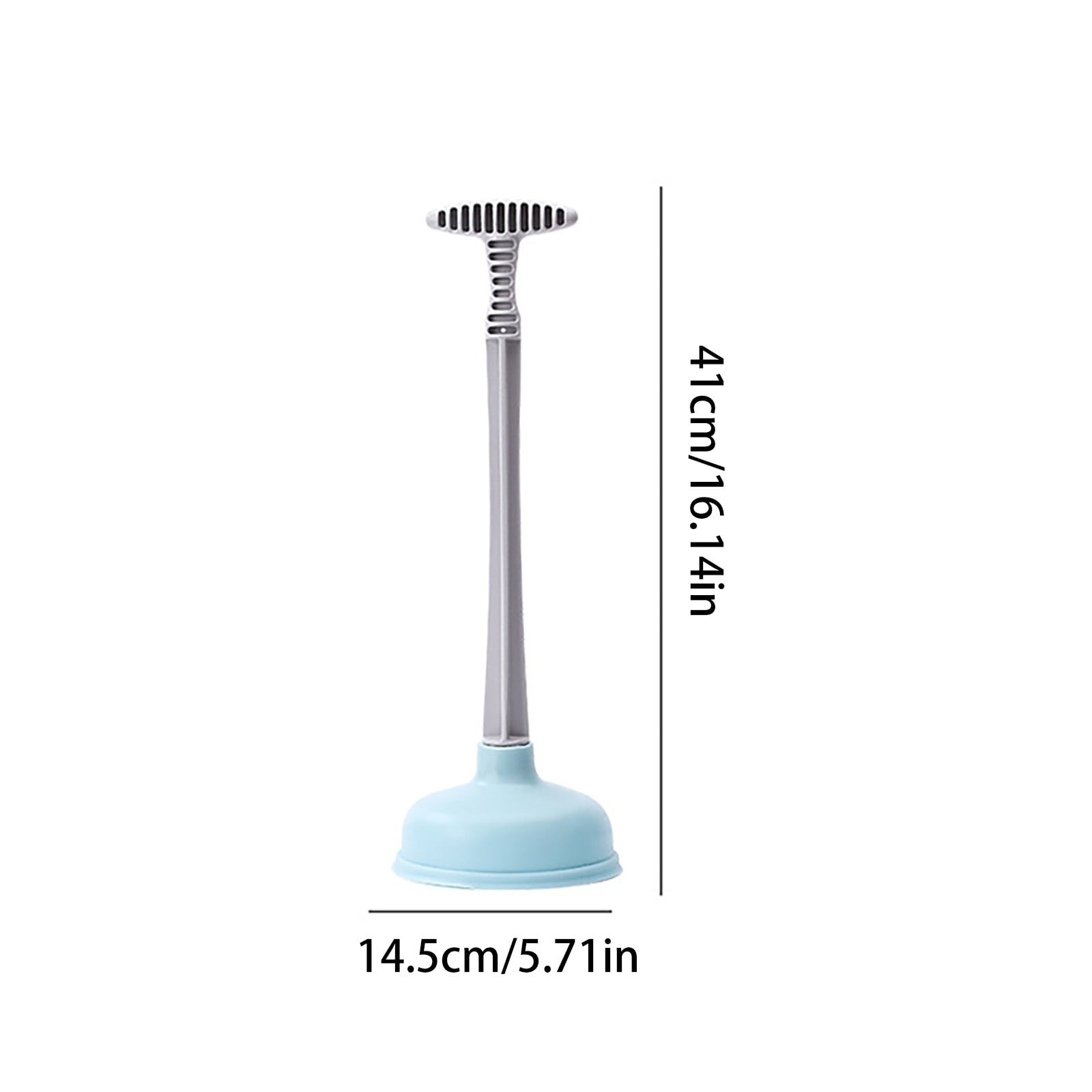 Dual-Mode Heavy Duty Toilet Plunger with Ventilated Holder - 2-in-1 ...