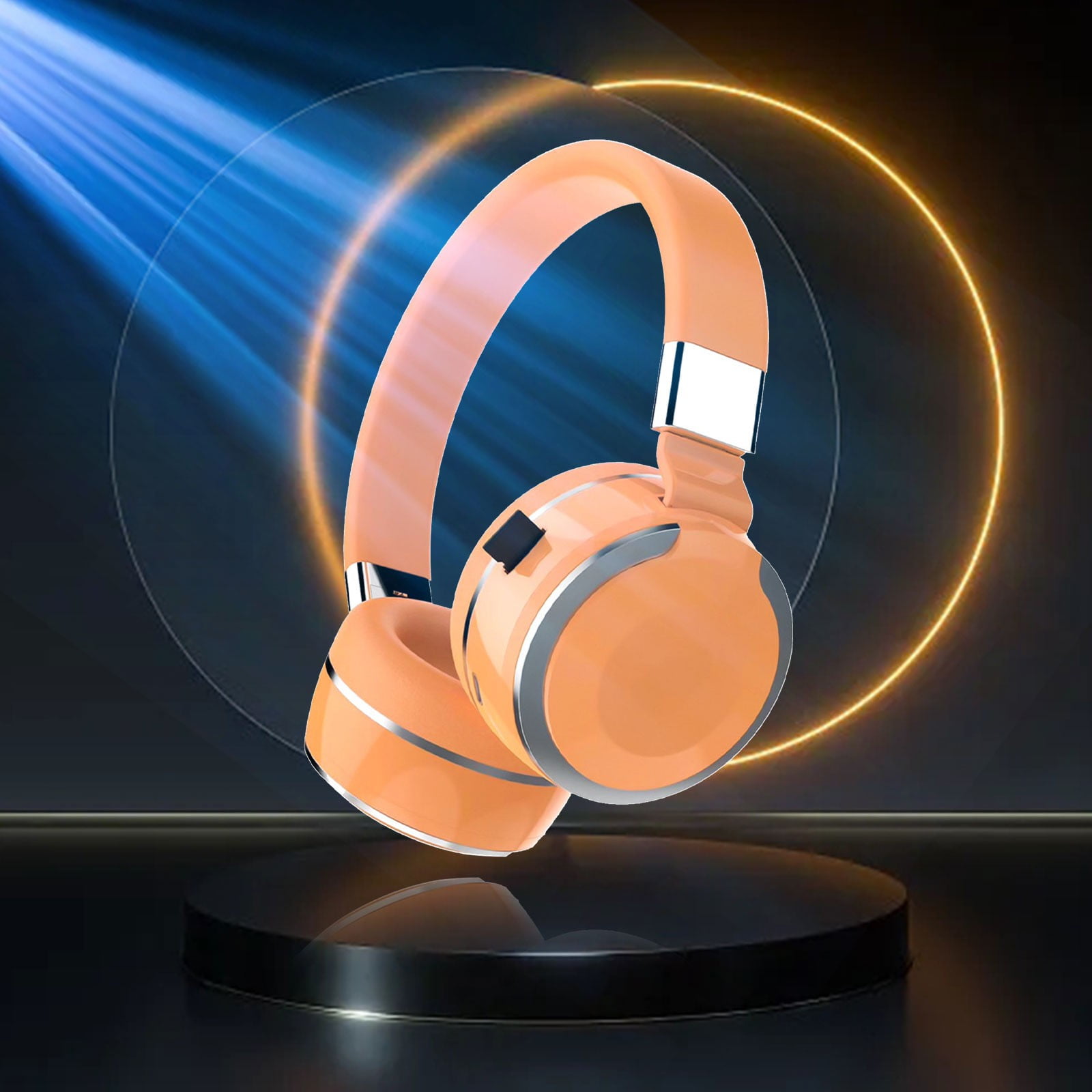 Dual-Mode Over-Ear Bluetooth 5.3 Headphones with Hi-Res Audio, 10Hrs ...