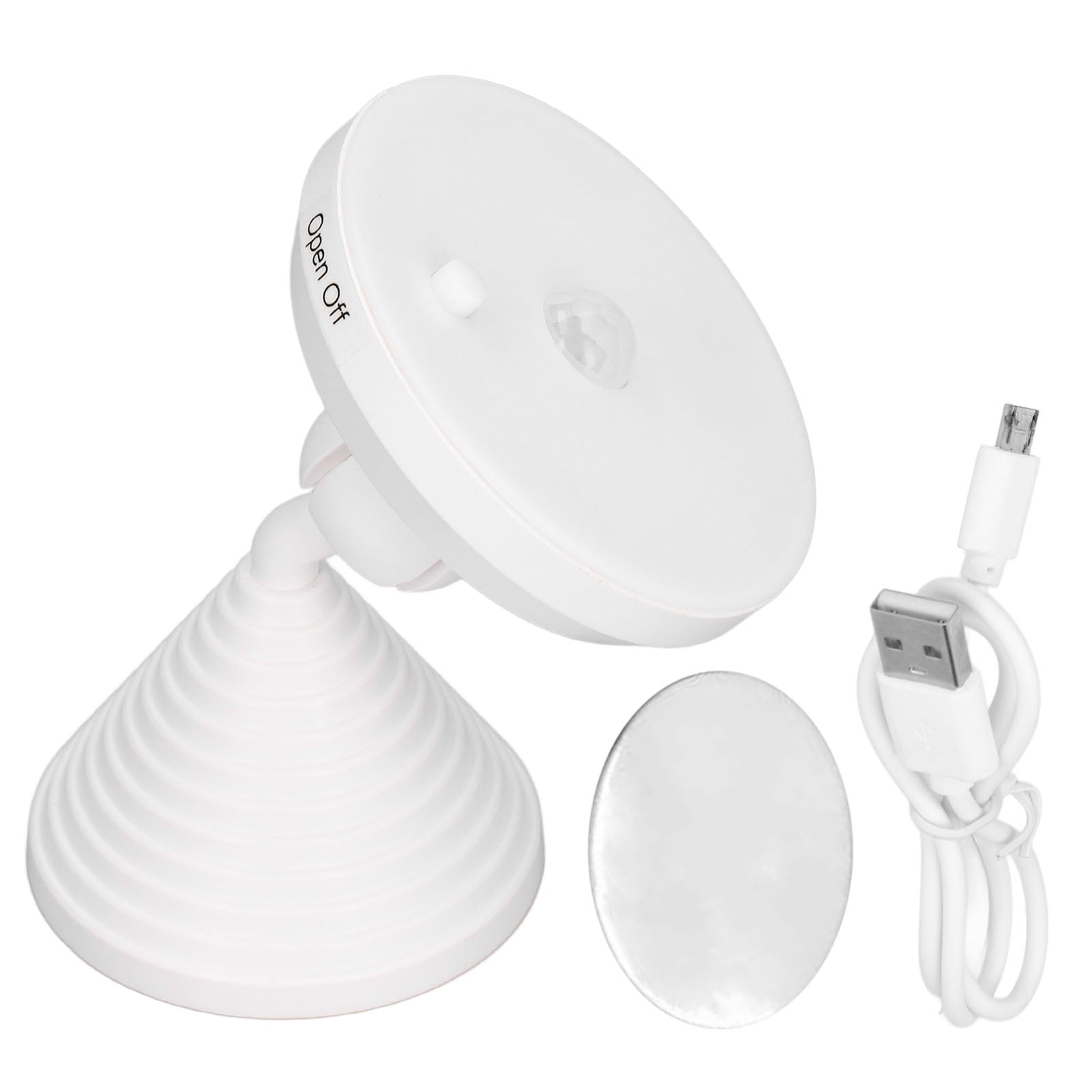 Dual Mode Sensor, Rechargeable USB Lamp 360° Rotating Touch Night Light ...