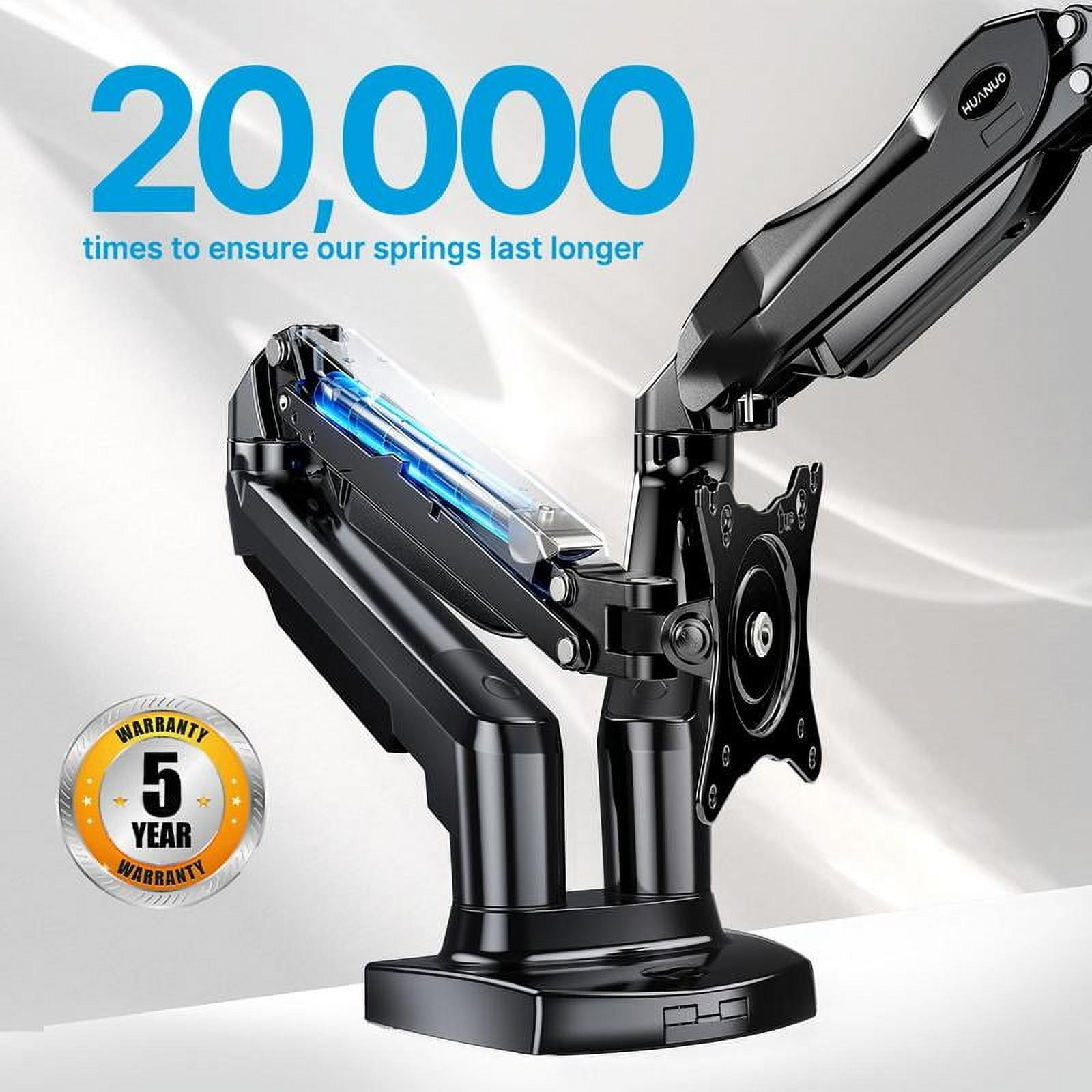 Dual Monitor Arm Adjustable Gas Spring Monitor mount for Gaming and ...