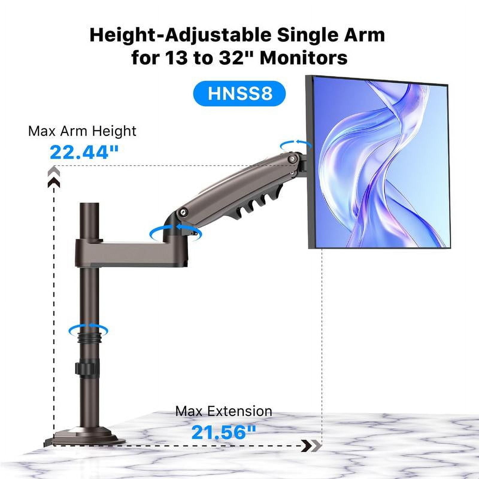 Dual Monitor Arm Adjustable Gas Spring Monitor mount for Gaming and ...