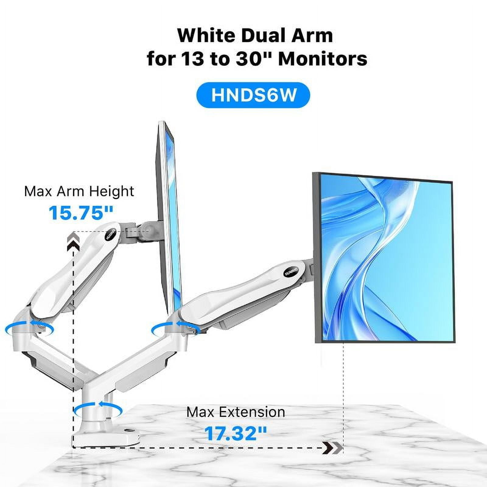 Dual Monitor Arm Adjustable Gas Spring Monitor mount for Gaming and ...