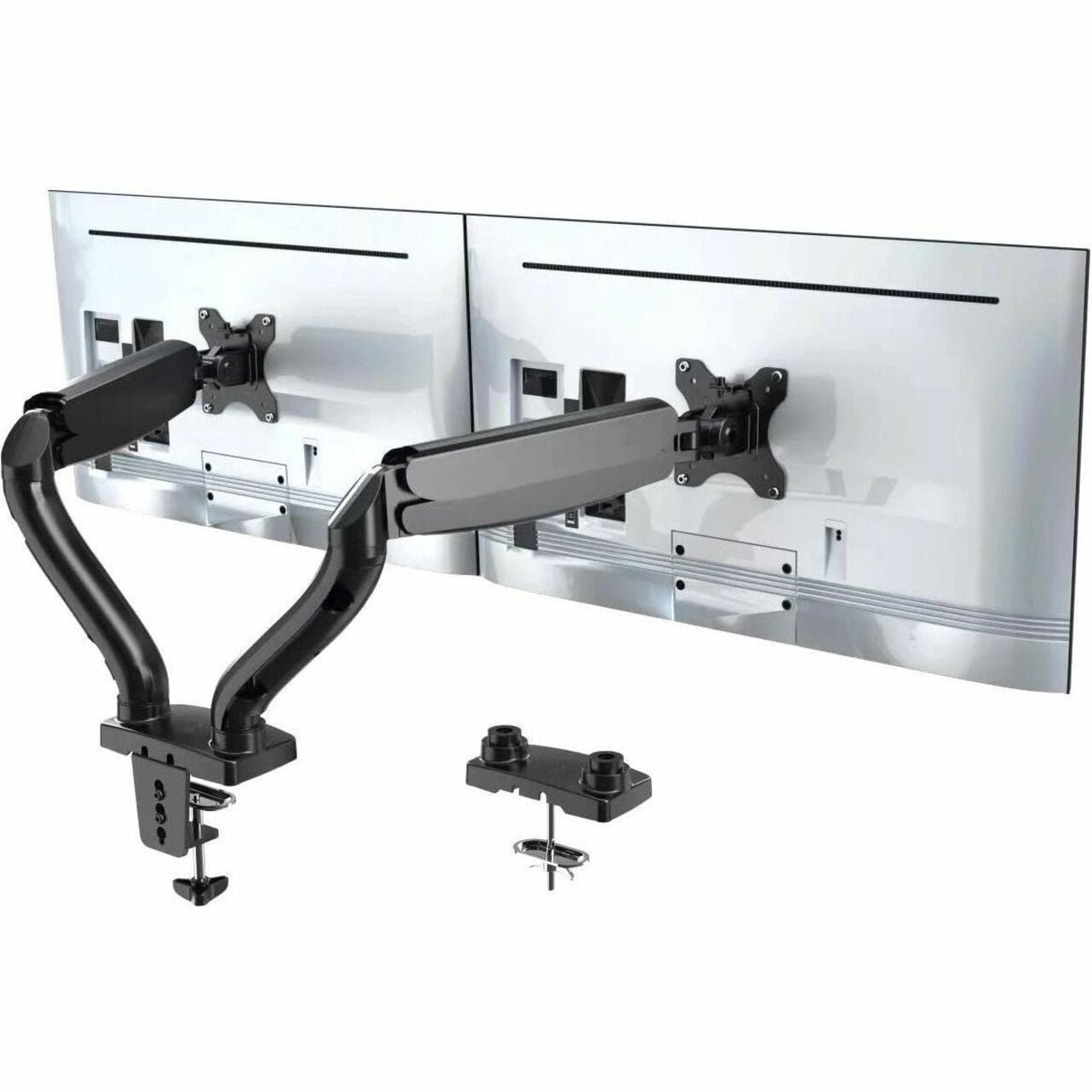 Dual Monitor Arm ergonomic two 2 computer screen holder mount ...