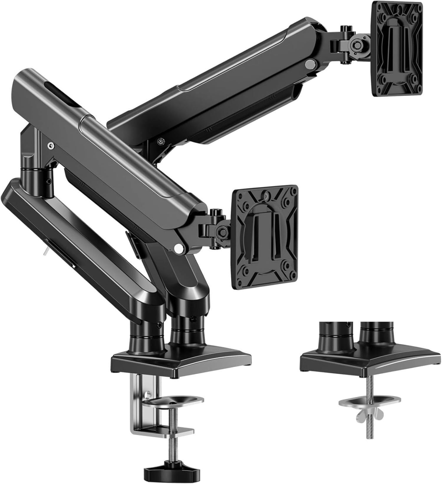 Dual Monitor Arm for 17-32 Inch Computer Screens, 22 lbs per Arm, Full ...