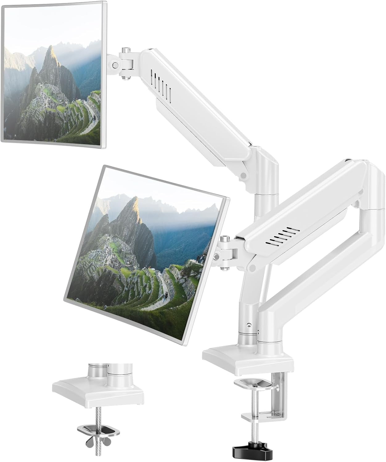 Dual Monitor Desk Mount - Adjustable Monitor Arm for 2 Monitors up to ...