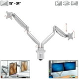 Dual Monitor Full Motion Tilt Swivel Desk Mount Stand For 2 LCD Screens ...