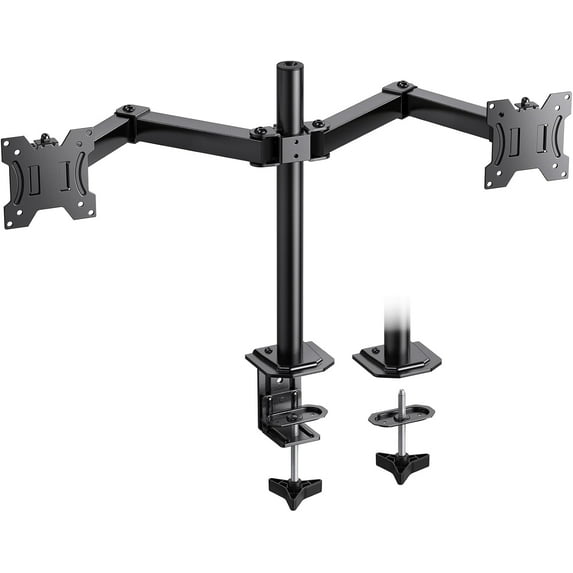 Dual Monitor Mount for 2 Monitors up to 30 inches, Heavy Duty Dual ...