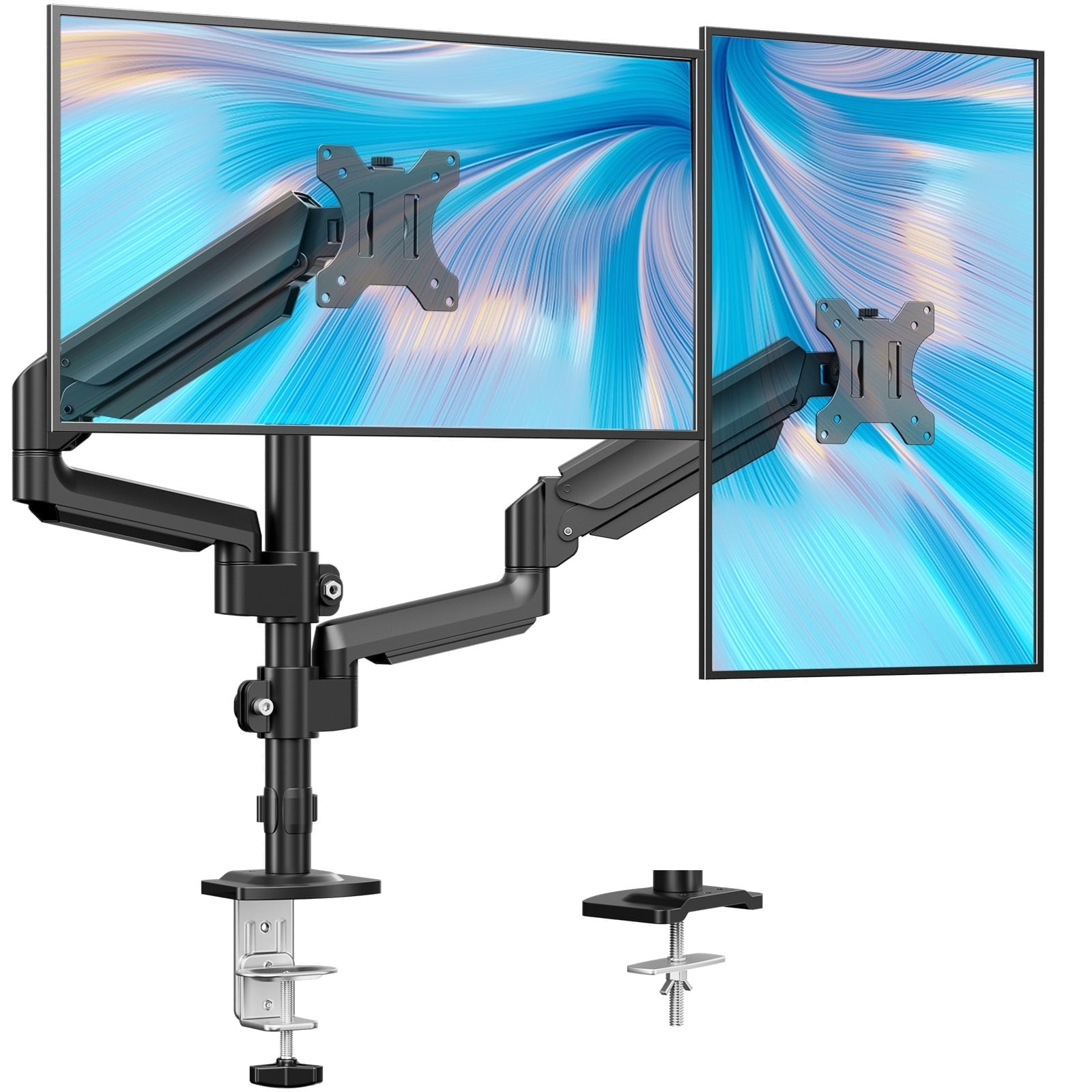 Dual Monitor Mount for 13-32 inch Screens, Adjustable Dual Monitor Arm ...