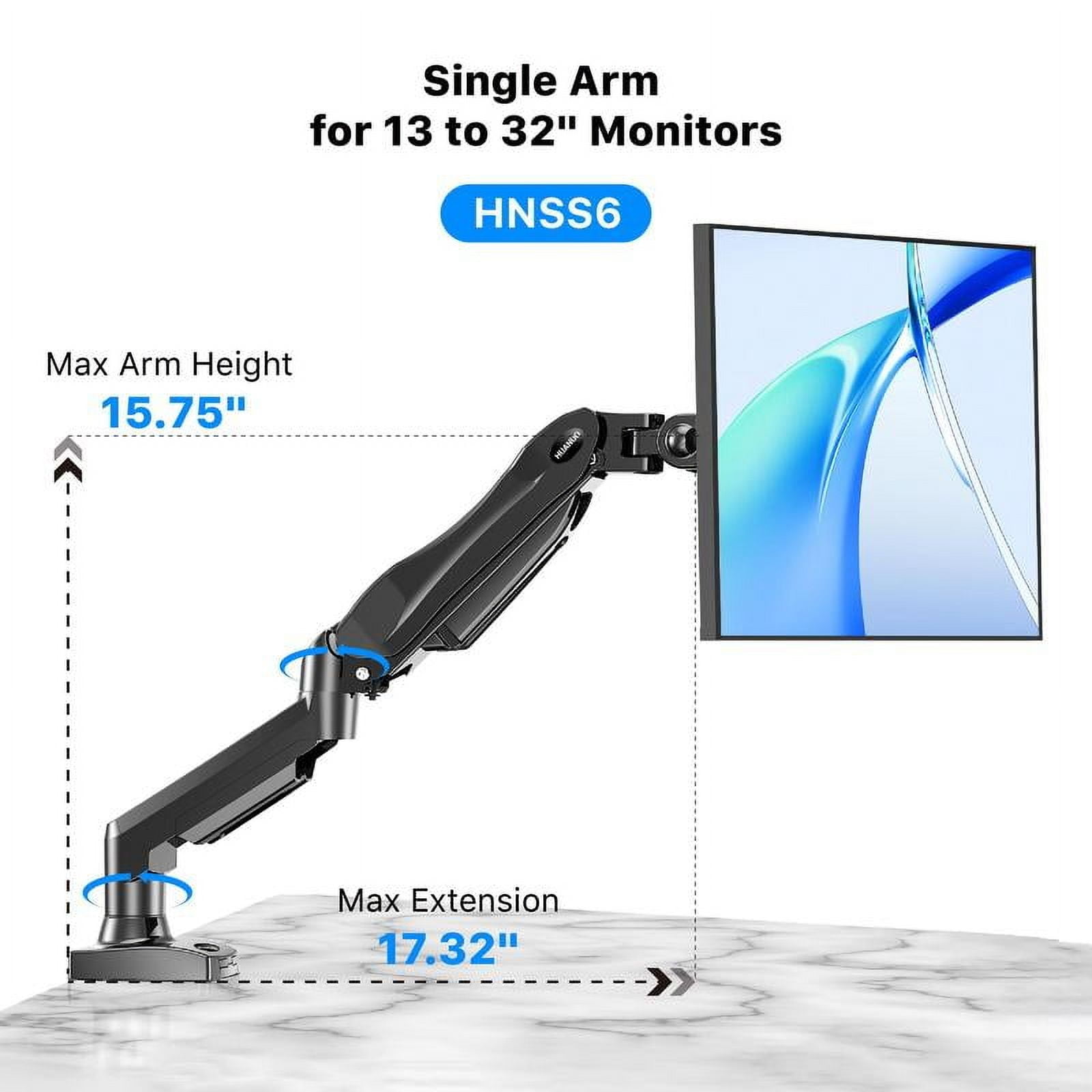 Dual Monitor/Single Monitor/Adjustable Monitor mount for Gaming and ...