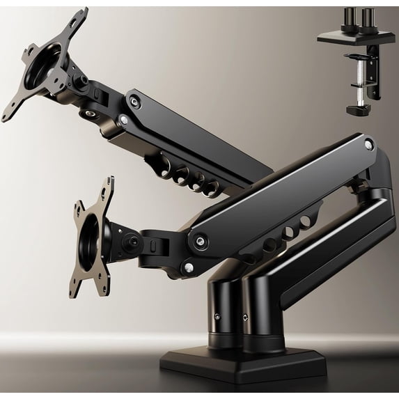 Dual Monitor Stand 15 to 32 Inch Monitor Arm Adjustable Monitors Mount ...