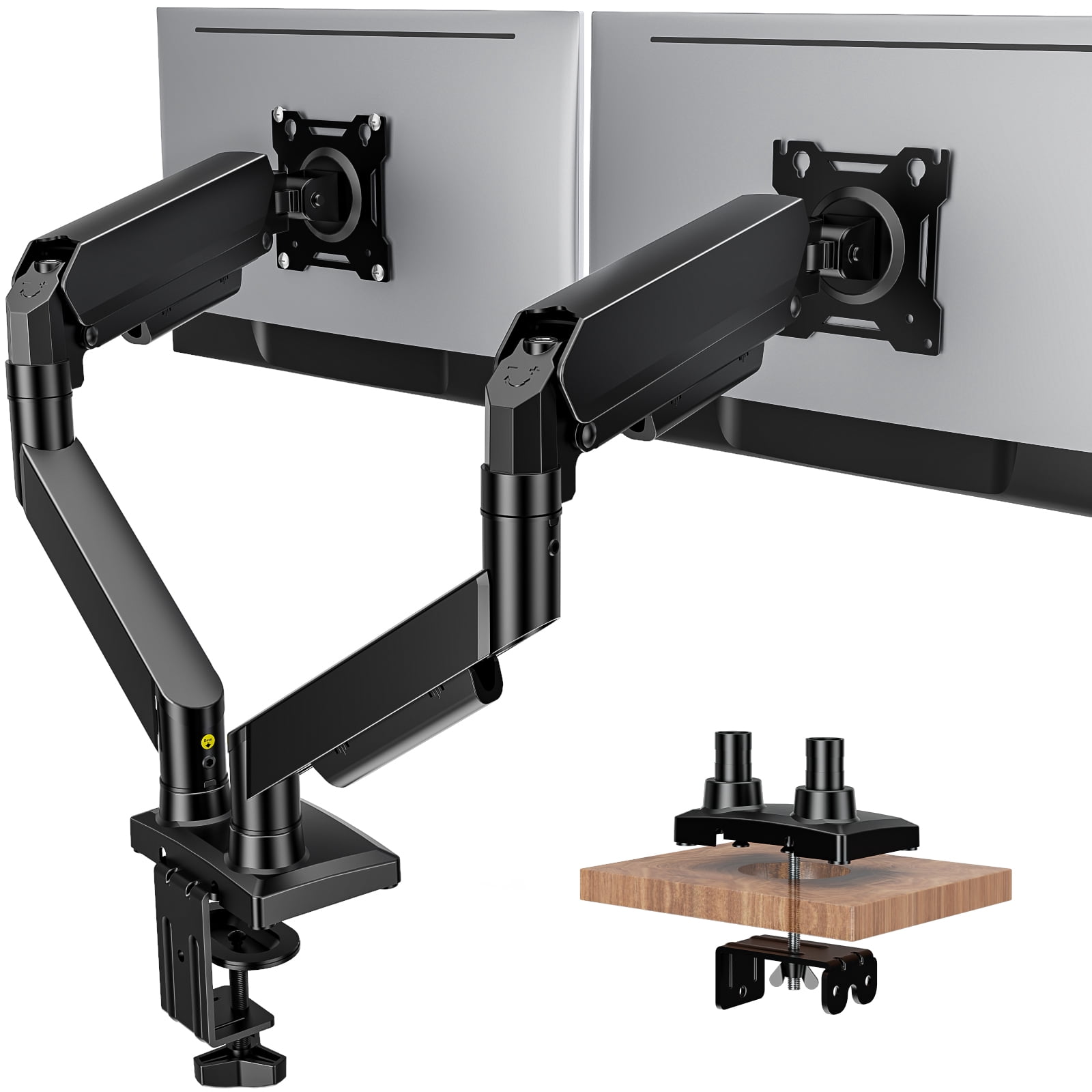 Dual Monitor Stand Adjustable Monitor Desk Mount for 17″–32″ Computer ...