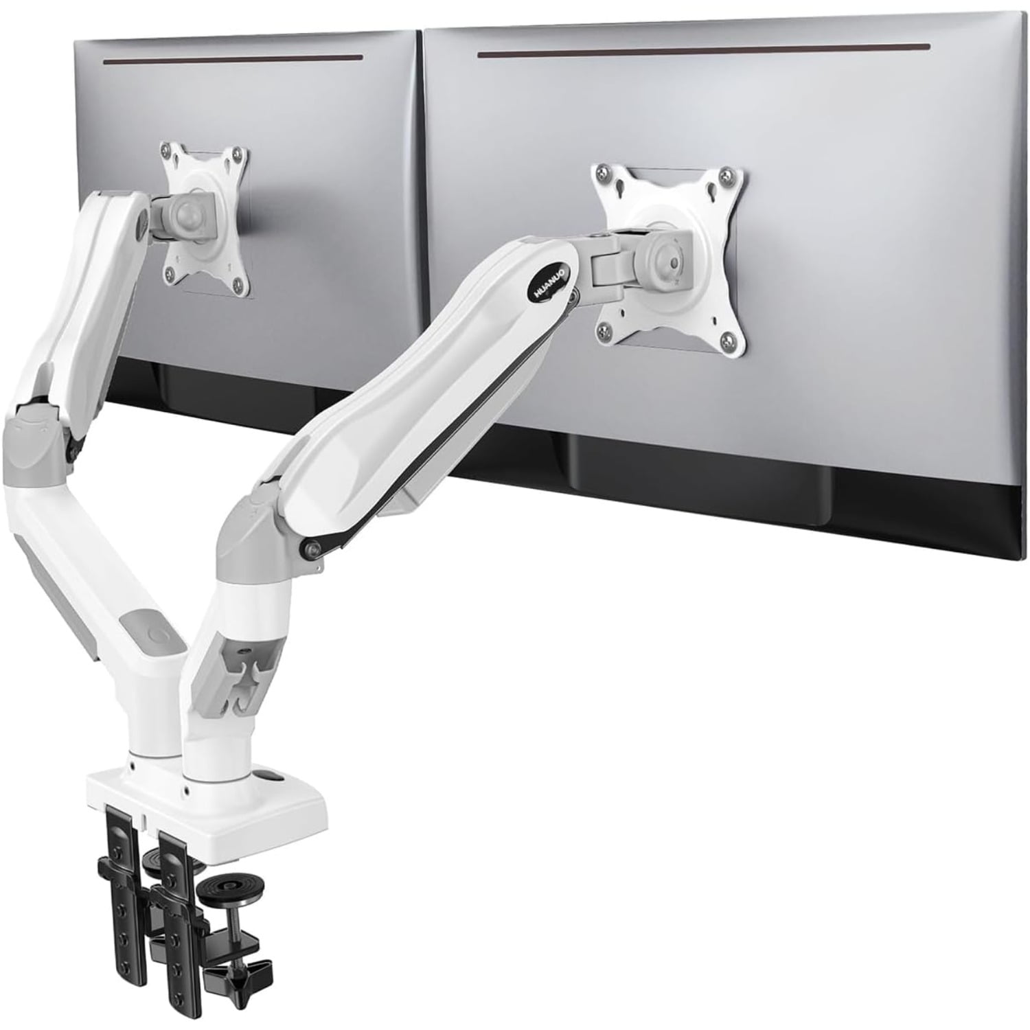 Dual Monitor Stand - Full Adjustable Monitor Desk Mount Swivel Vesa ...