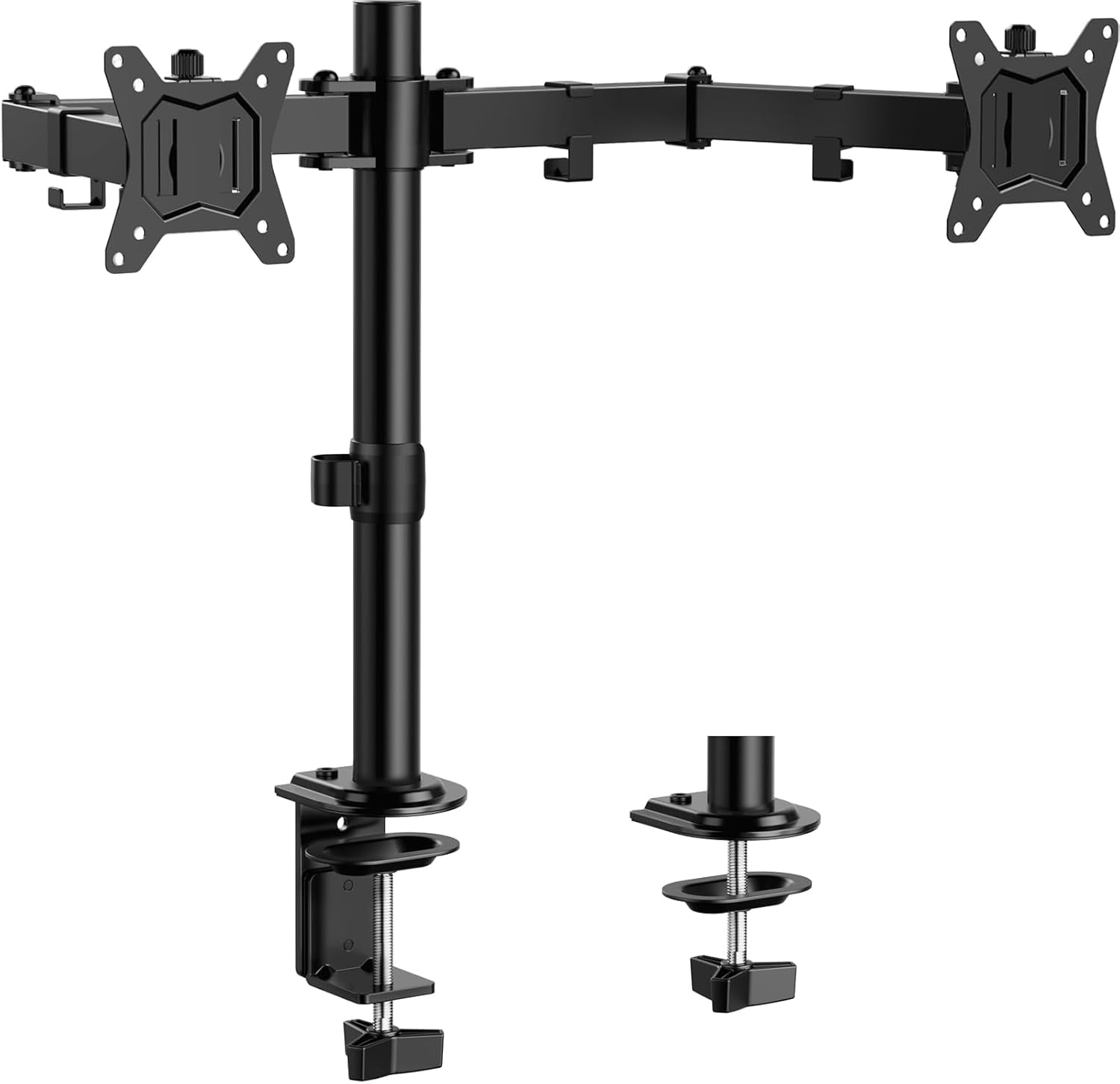 Dual Monitor Stand, Heavy Duty Adjustable Desk Mount for 2 Screens up ...