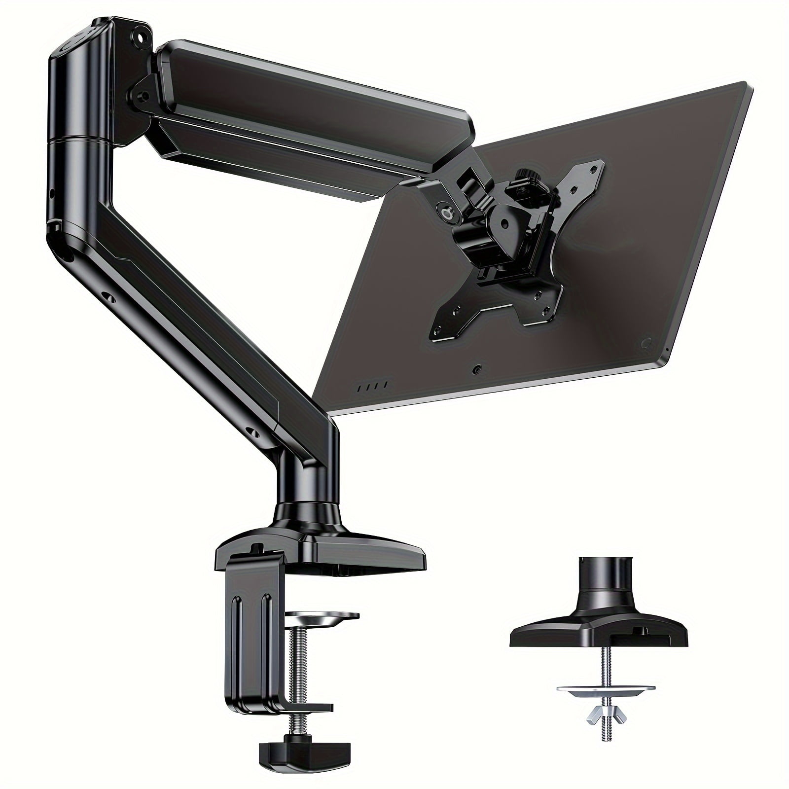Dual Monitor Stand Heavy-Duty Adjustable Dual Screen Mount with Wide ...