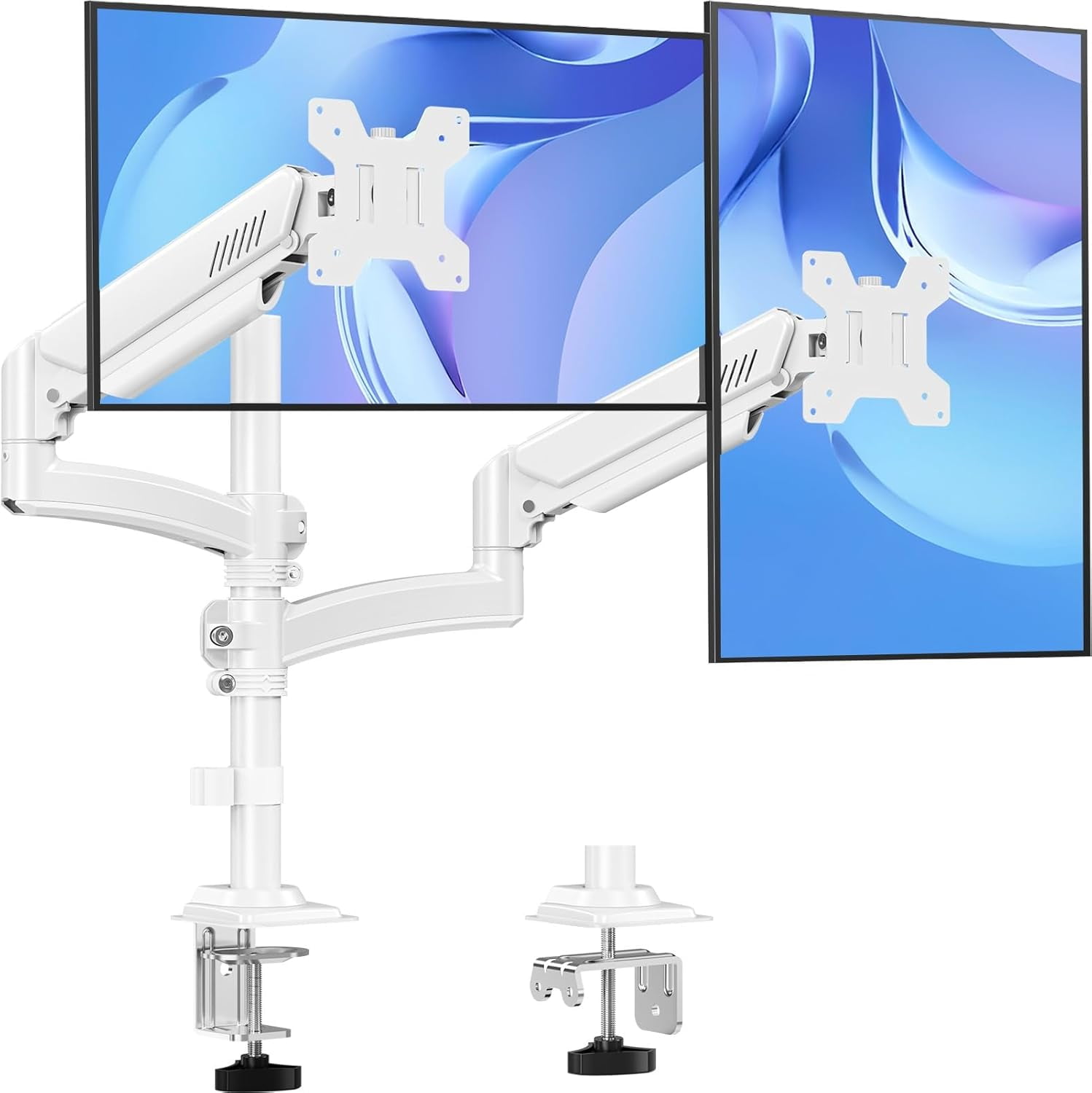 Dual Monitor Stand Holds 4.4-22 lbs Each Dual Monitor Arm for 2 ...