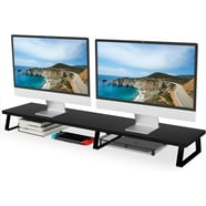 Fenge Monitor Stand, Dual Monitor Riser, 42.5inch Large Desk Computer ...