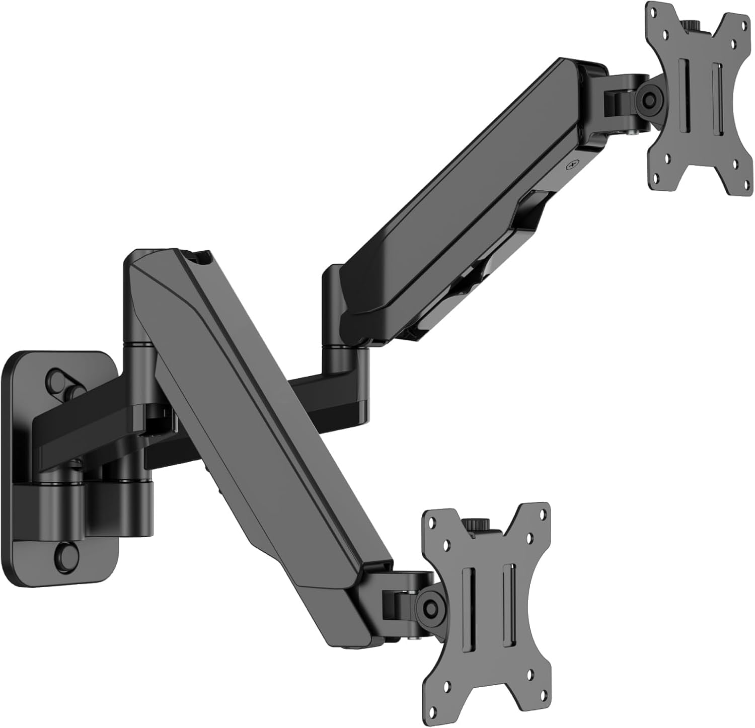 Dual Monitor Wall Mount for 17-32 inch Screens, 2 Monitor Arms with Gas ...