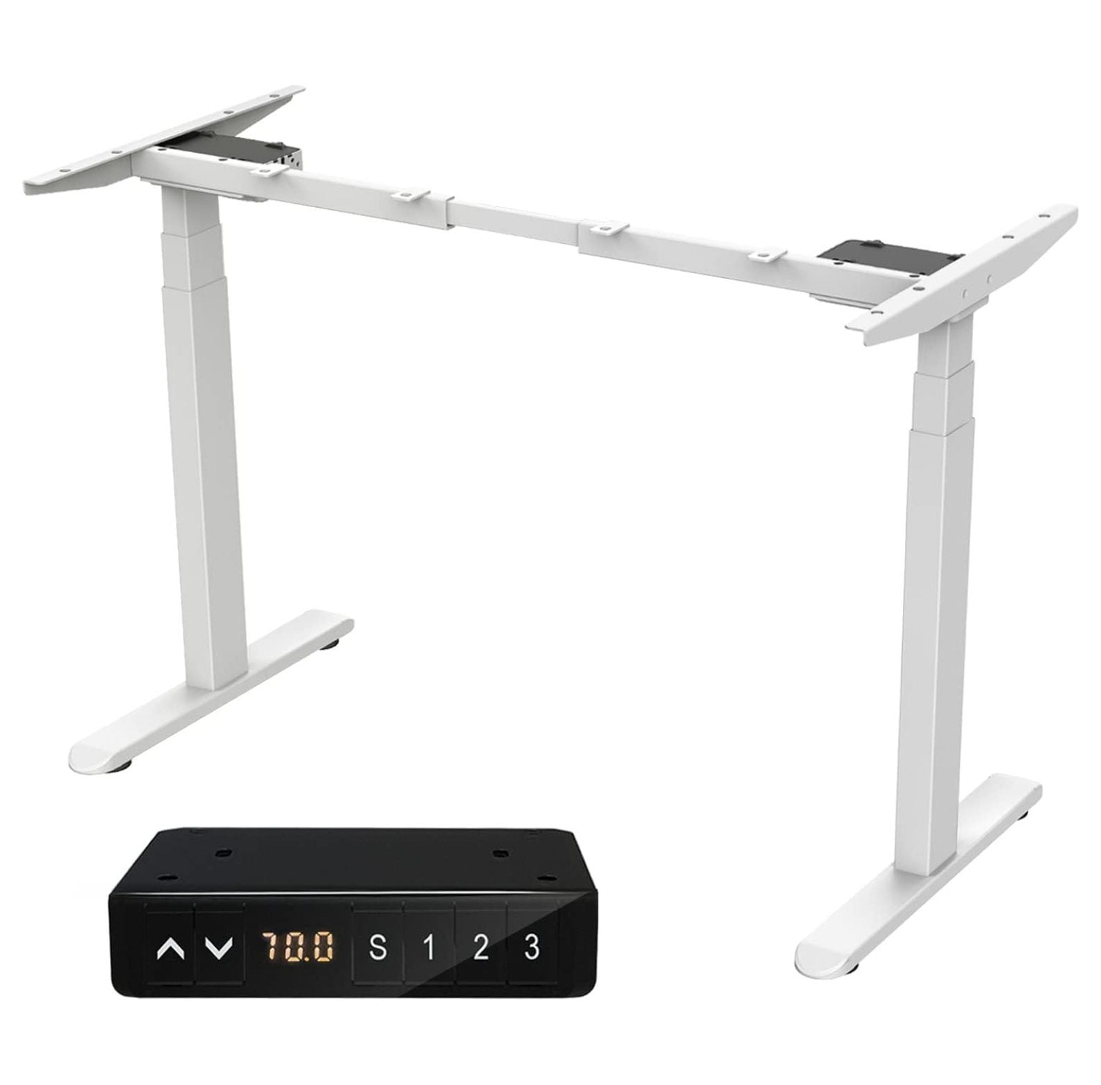 Dual Motor Adjustable Standing Desk Frame with 3 Memory Presets and USB ...