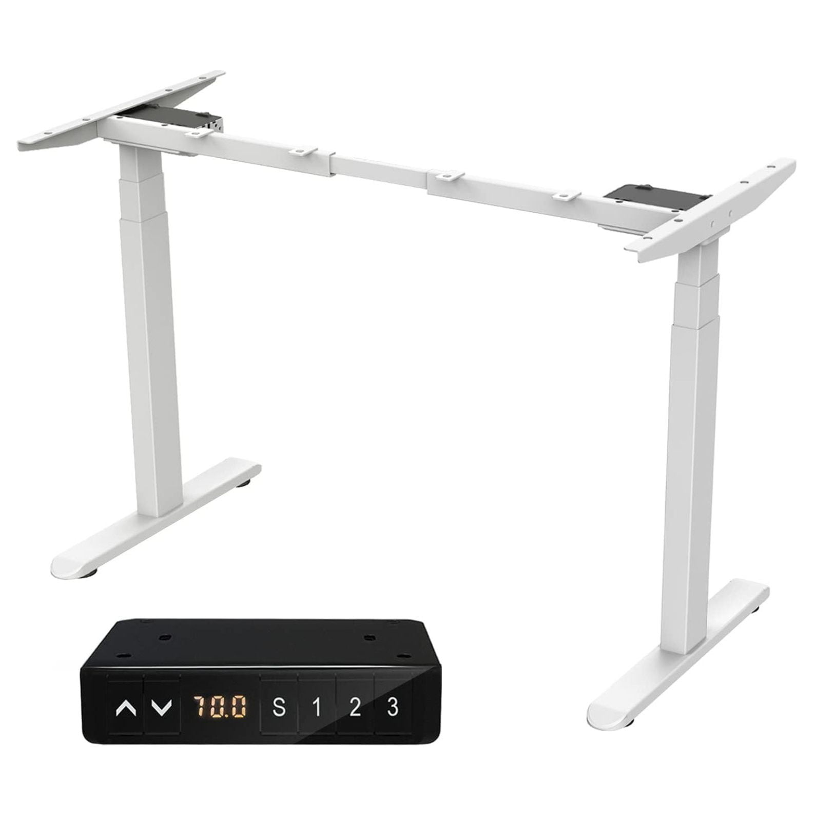 Dual Motor Adjustable Standing Desk Frame with 3 Memory Presets and USB ...