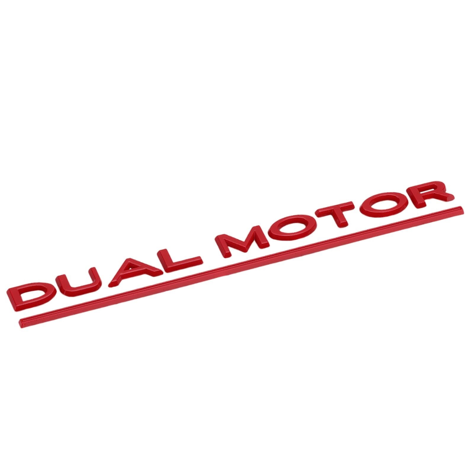 Dual Motor Car Emblem Sticker Fit Tesla Model 3 Model Y 3D Metal ...