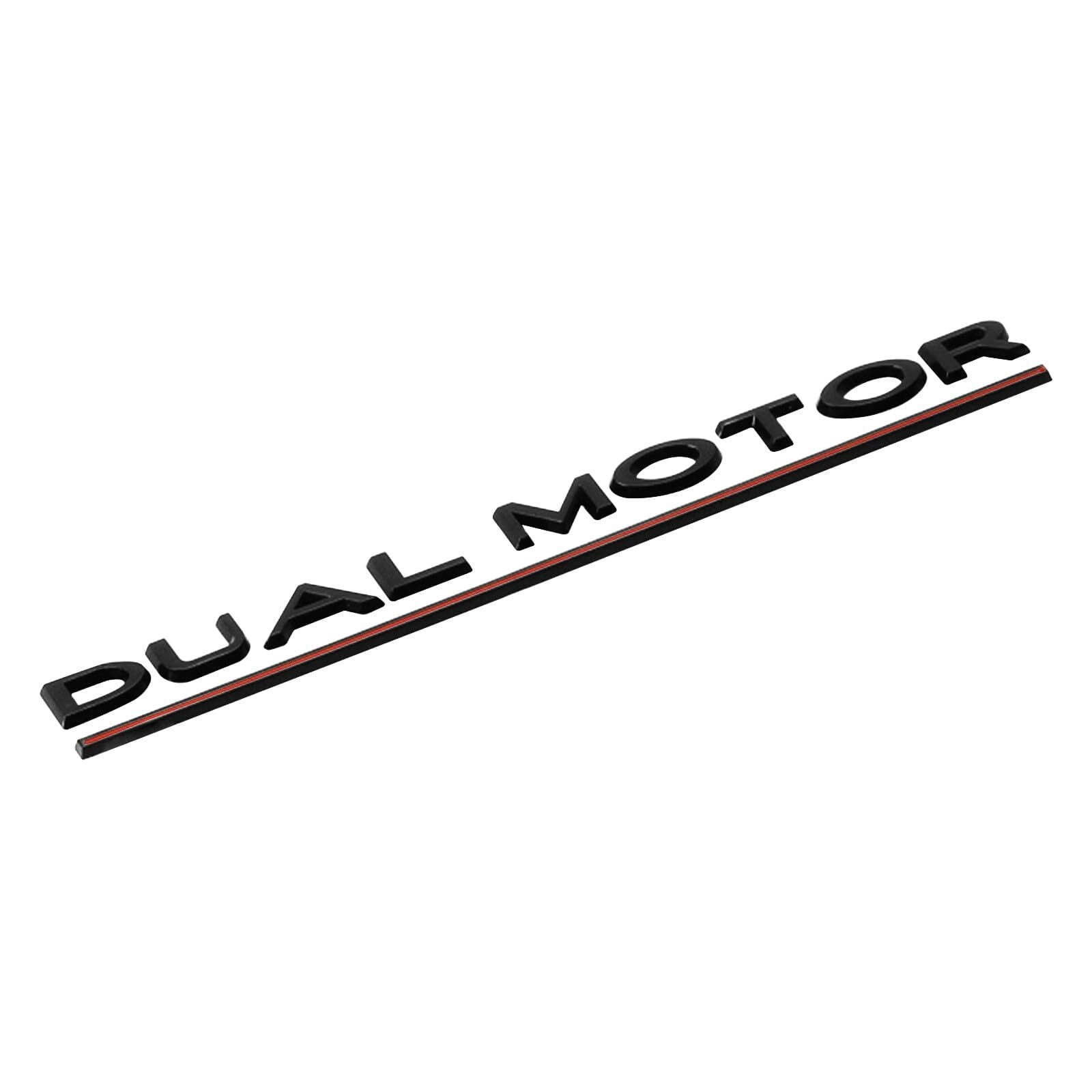 Dual Motor Car Emblem Sticker Fit Tesla Model 3 Model Y 3D Metal ...