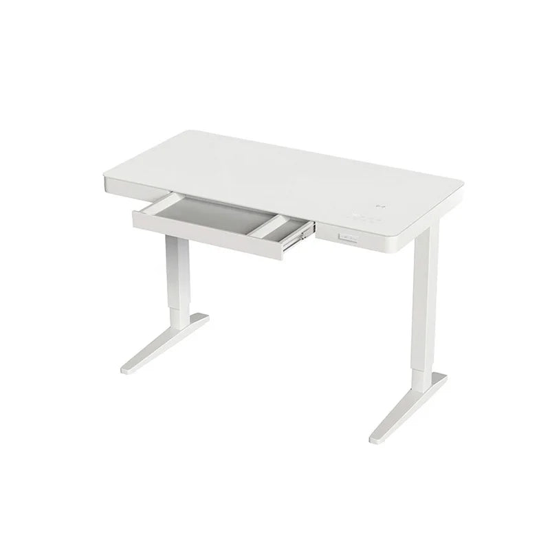 Dual Motor Electric Lifting Desk Home Tempered Glass Desk Study Desk ...
