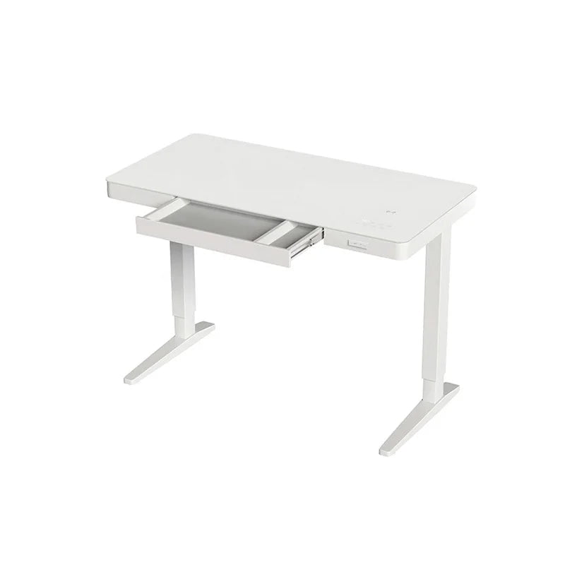 Dual Motor Electric Lifting Desk Home Tempered Glass Desk Study Desk ...