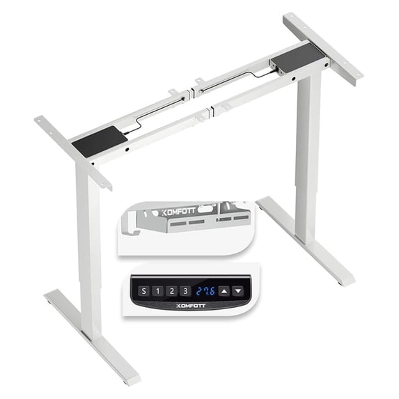 Dual Motor Electric Standing Desk Frame, Ergonomic Width & Height ...