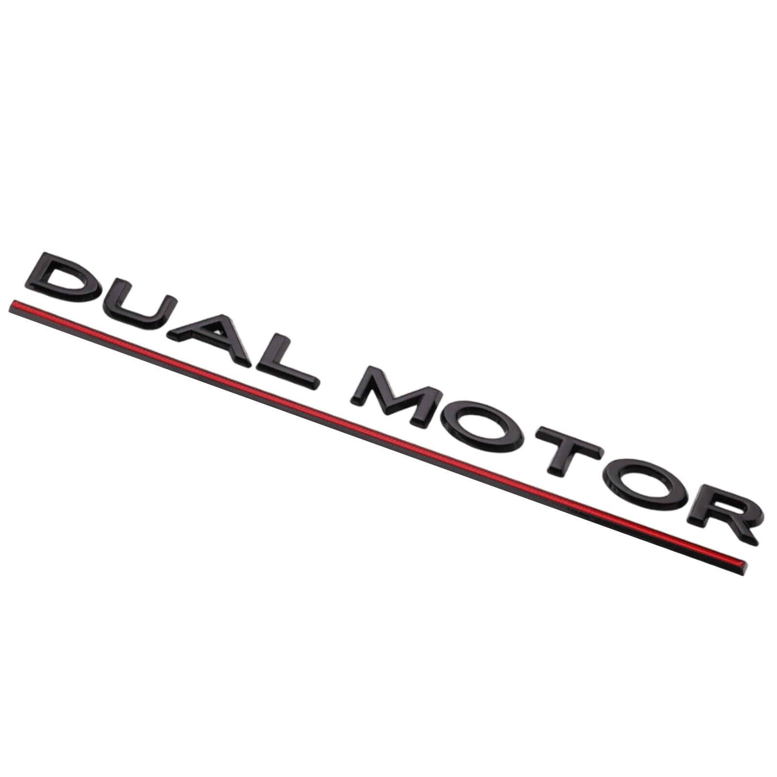 Dual Motor Emblem Sticker for Tesla Model 3 Model Y, ABS Underline ...