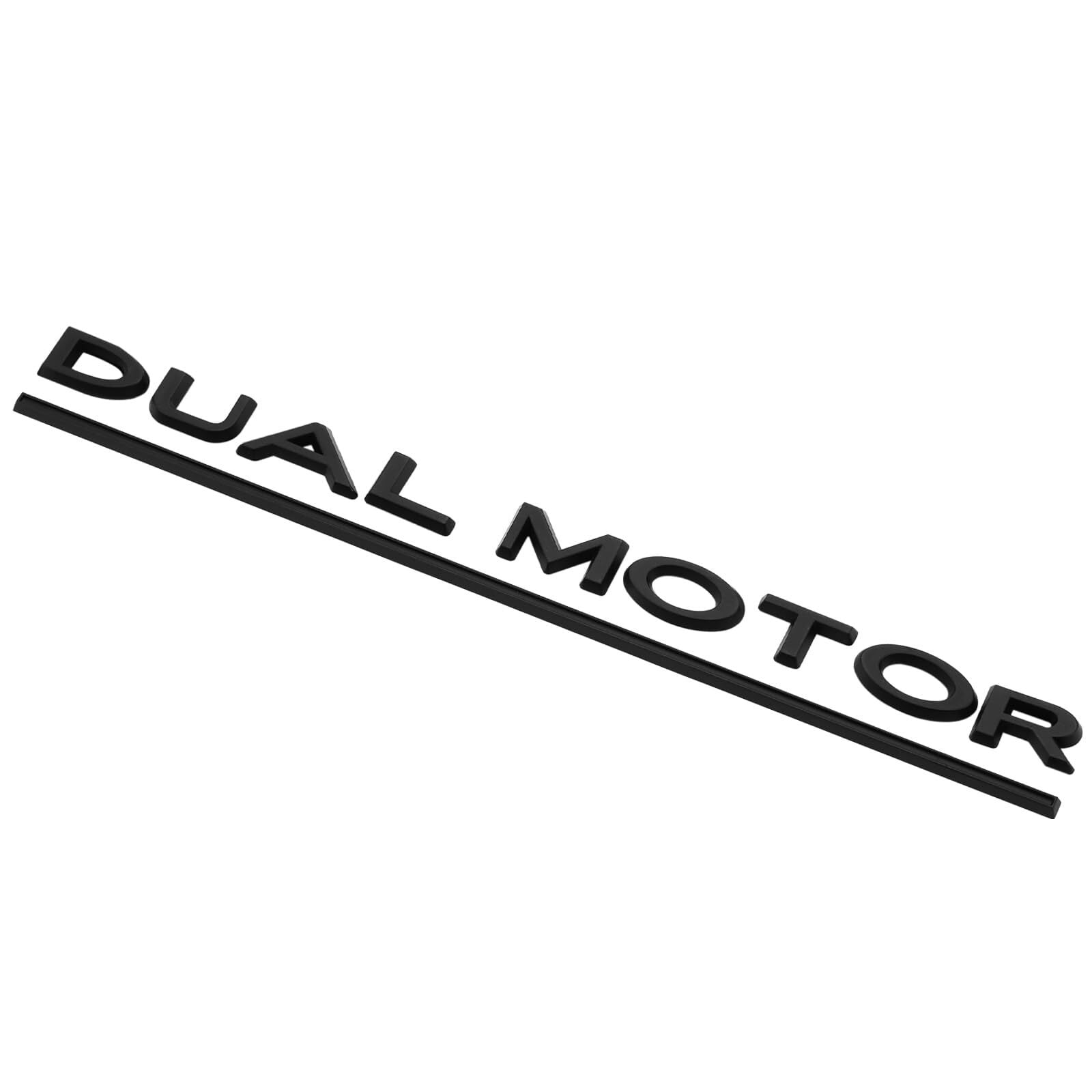 Dual Motor Emblem Sticker for Tesla Model 3 Model Y, ABS Underline ...