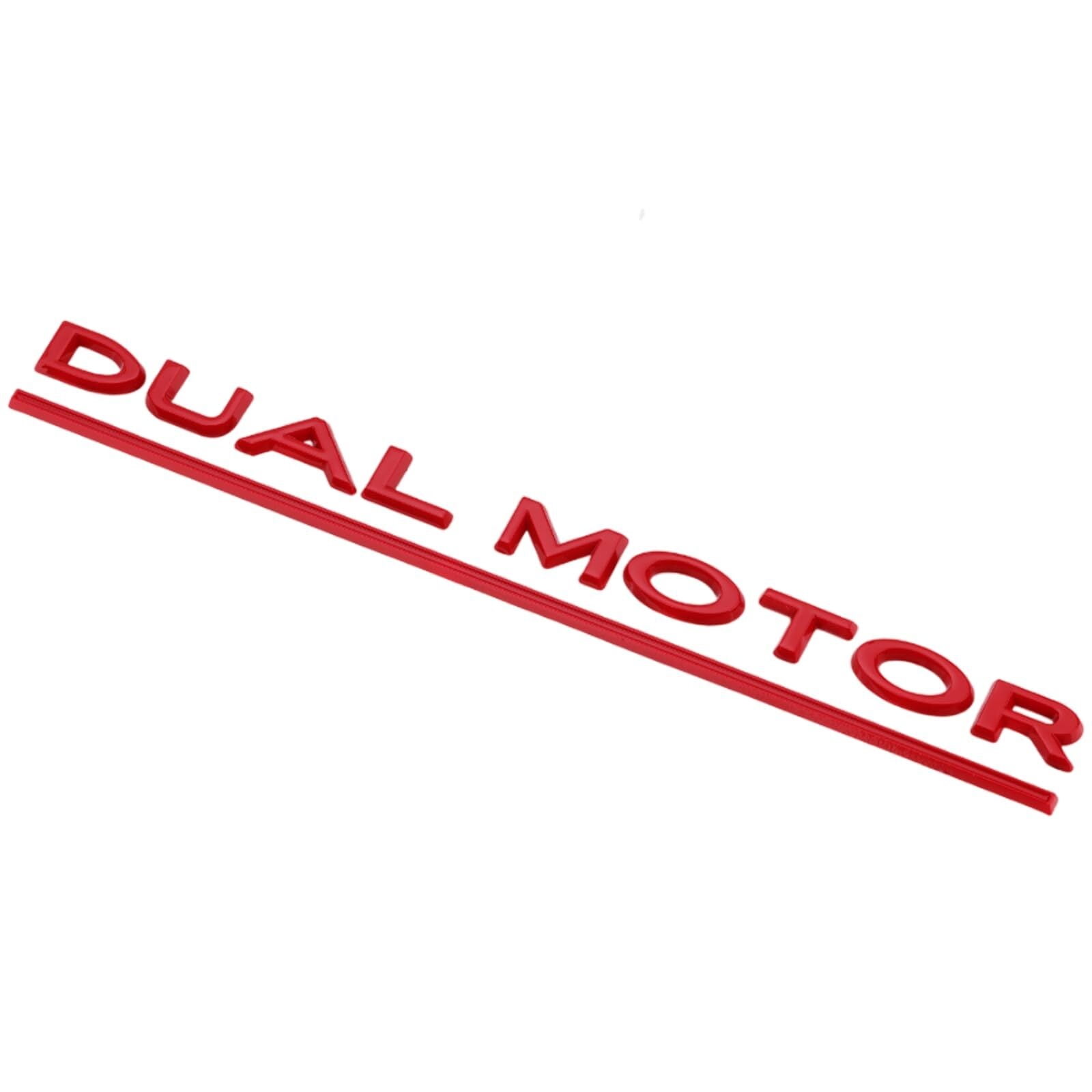 Dual Motor Emblem Sticker for Tesla Model 3 Model Y, ABS Underline ...