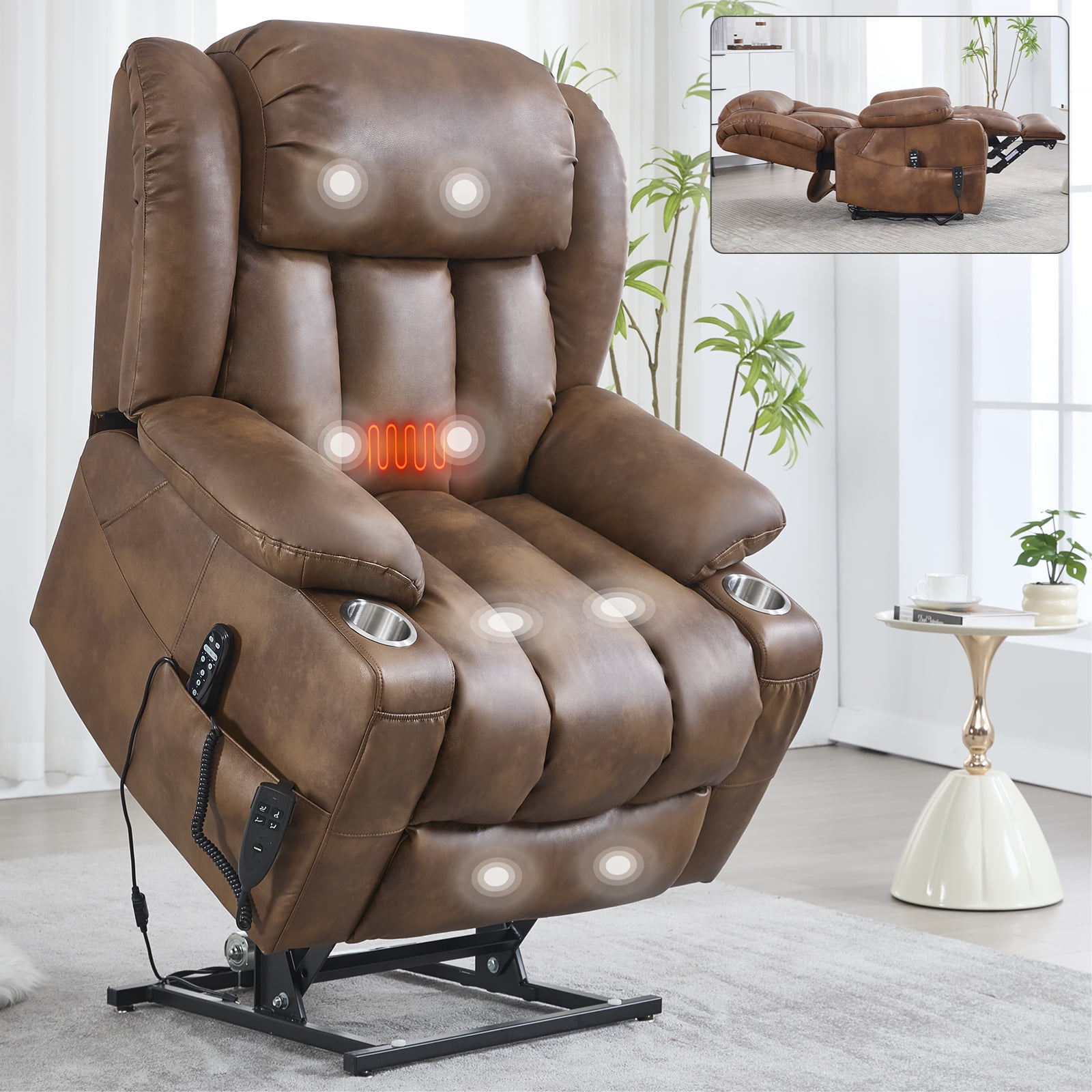 Dual Motor Infinite Position Up to 350 LBS Leatherair Power Lift ...