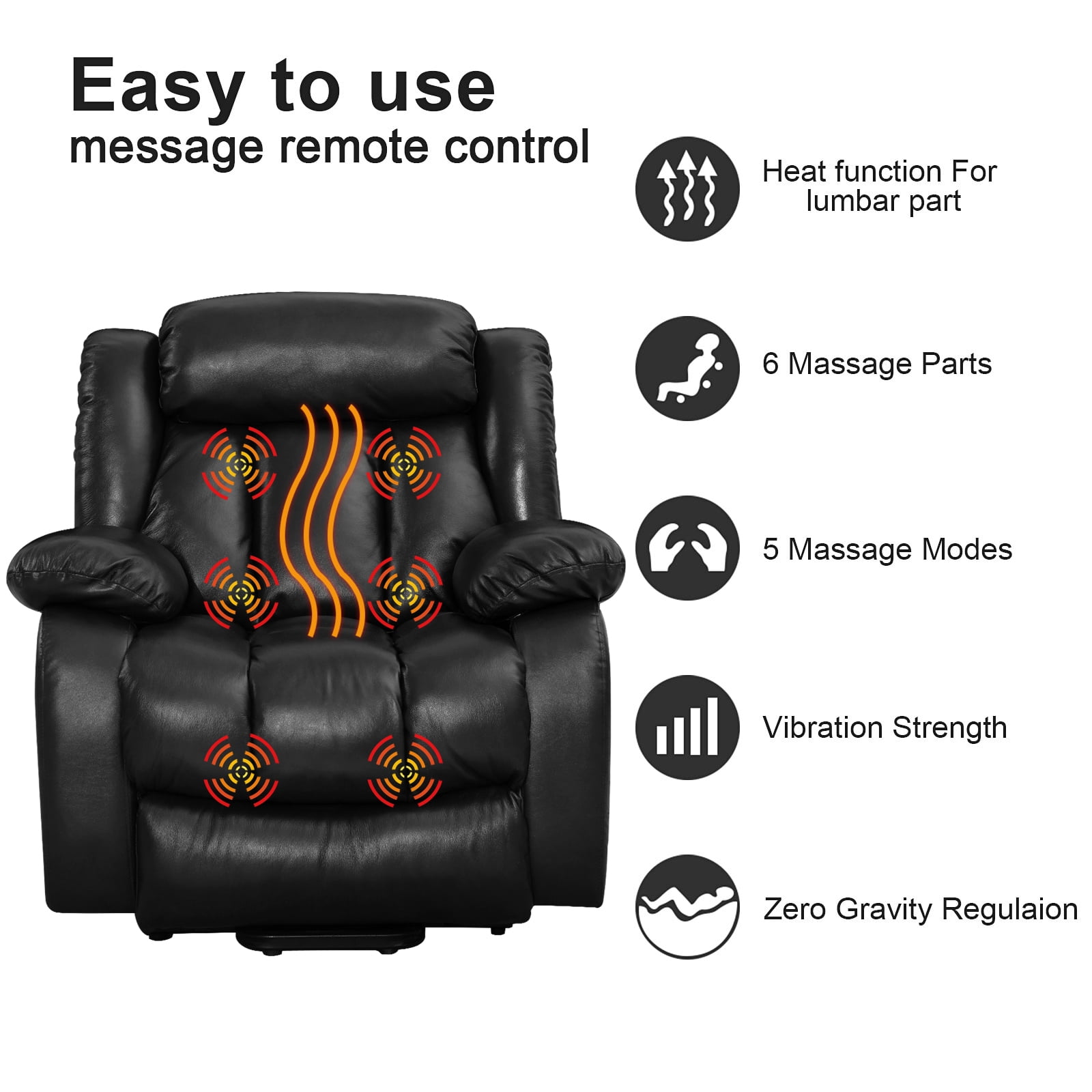 Motorized Power Lift Recliner Chair for Elderly with Lay Flat Position ...