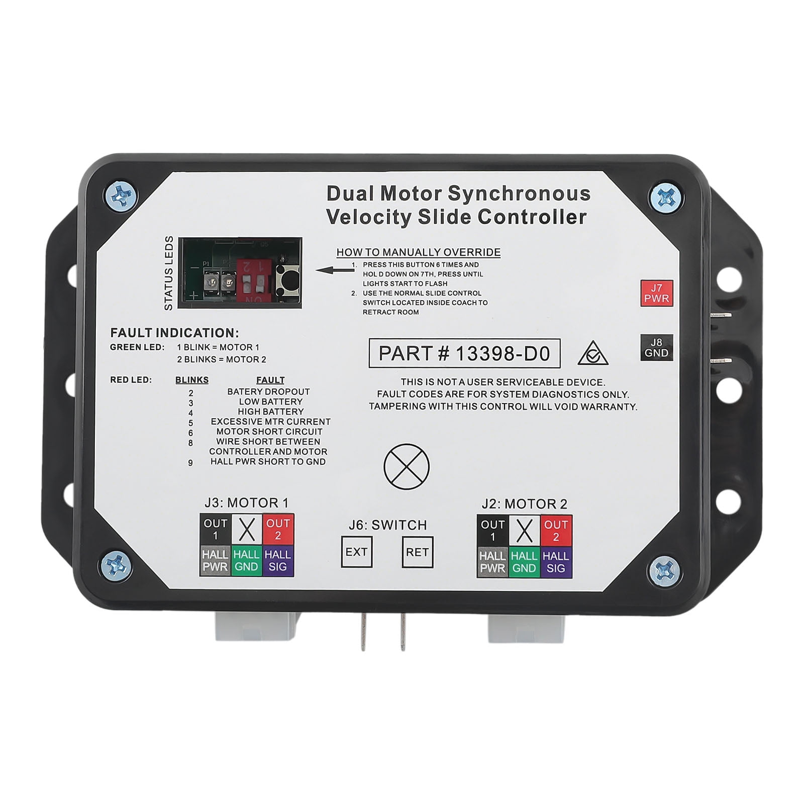 Dual Motor RV Slide Controller For Lippert V-Sync II In-Wall Slide-Outs ...