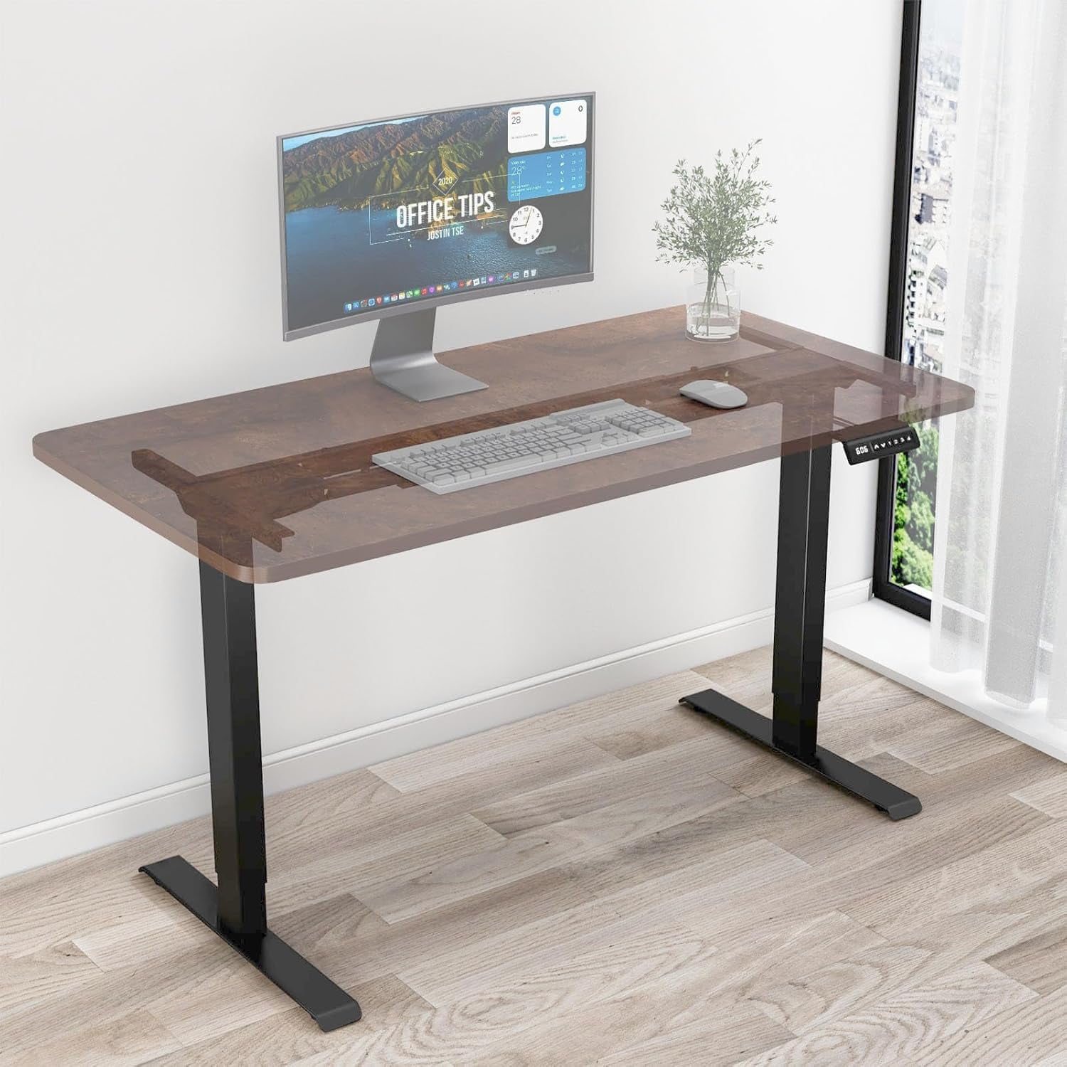 Dual Motor Standing Desk Frame Adjustable Desk Frame for 47 to 71 Inch ...