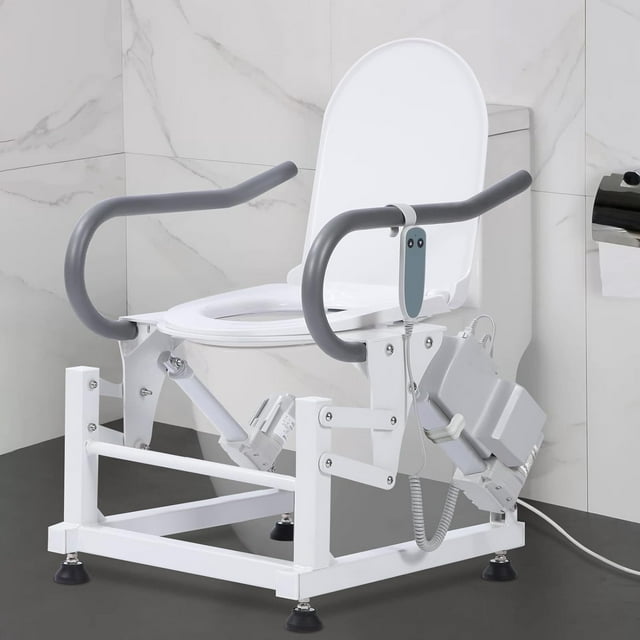 Elevated Electric Toilet Seat with Dual Motors, Easy RAISED HANDICAP ...
