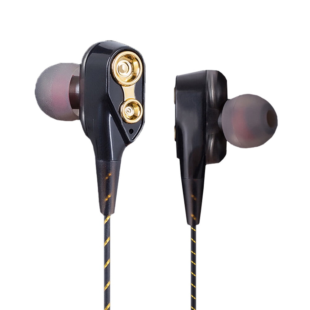Dual Moving Coils In-Ear Earphones with Microphone Noise-Cancelling ...