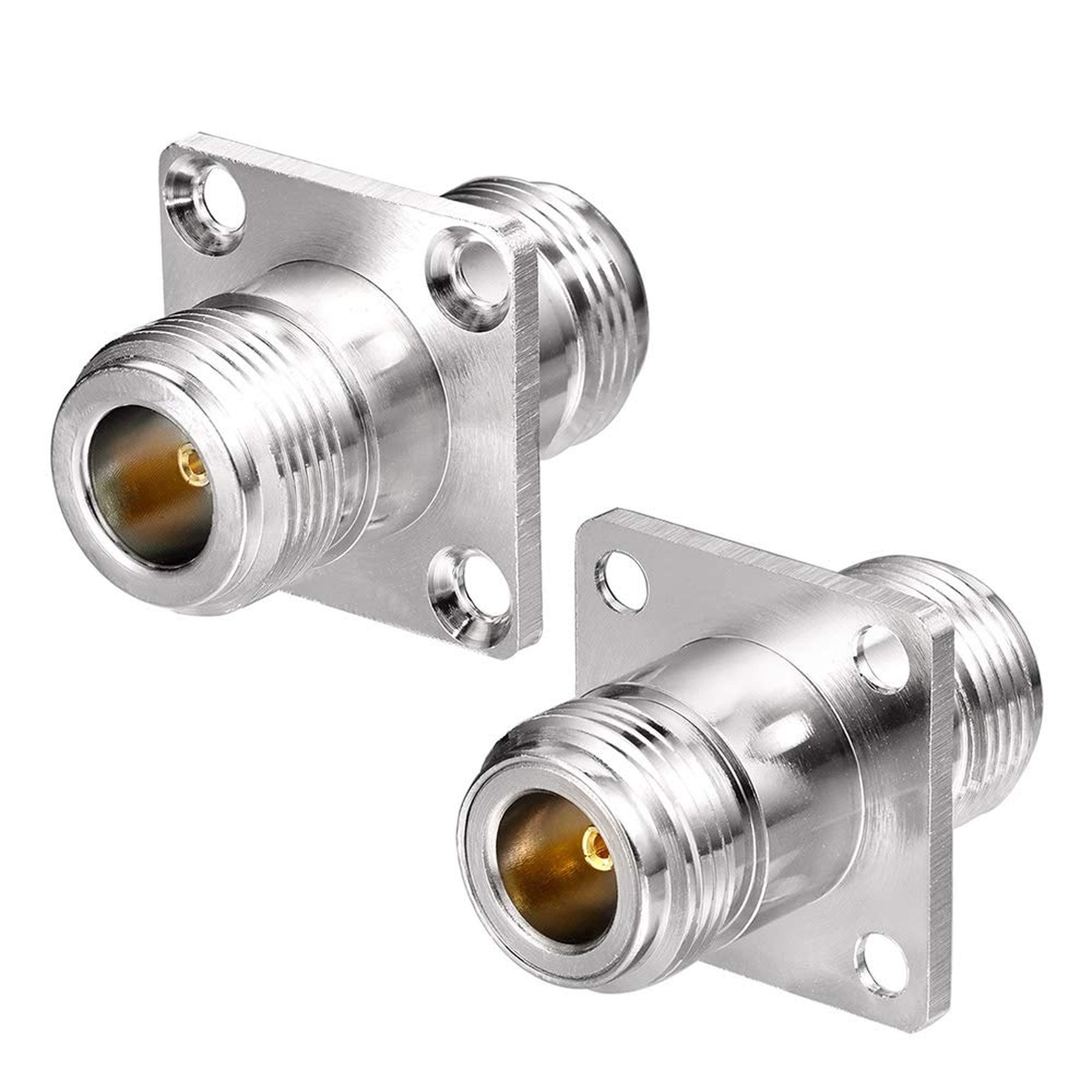 Dual N Female Flange Mount Adapter for Ham Radio and WiFi Antennas ...