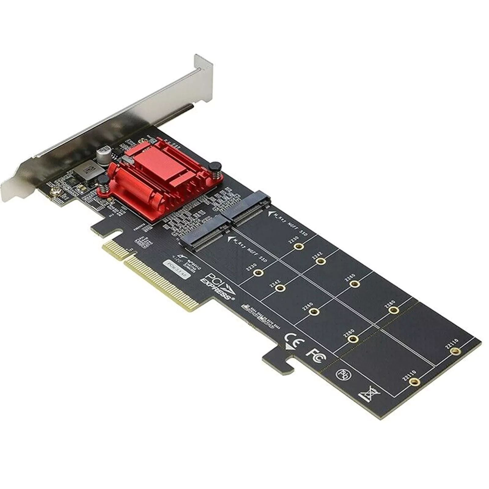Dual NVMe PCIe Adapter High-Speed Storage Expansion Solution for Data ...