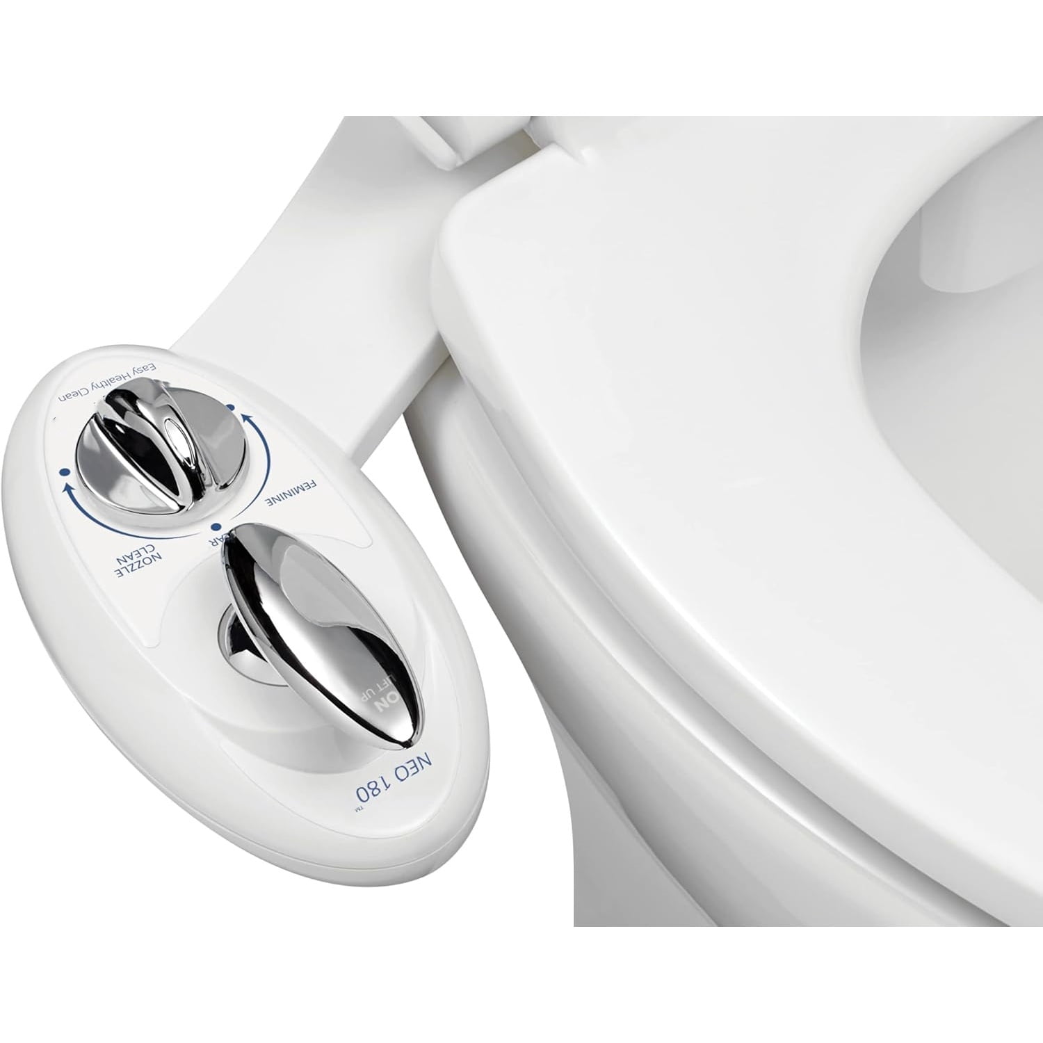 Dual Nozzle, Self-Cleaning, Non-Electric Bidet Attachment for Toilet ...